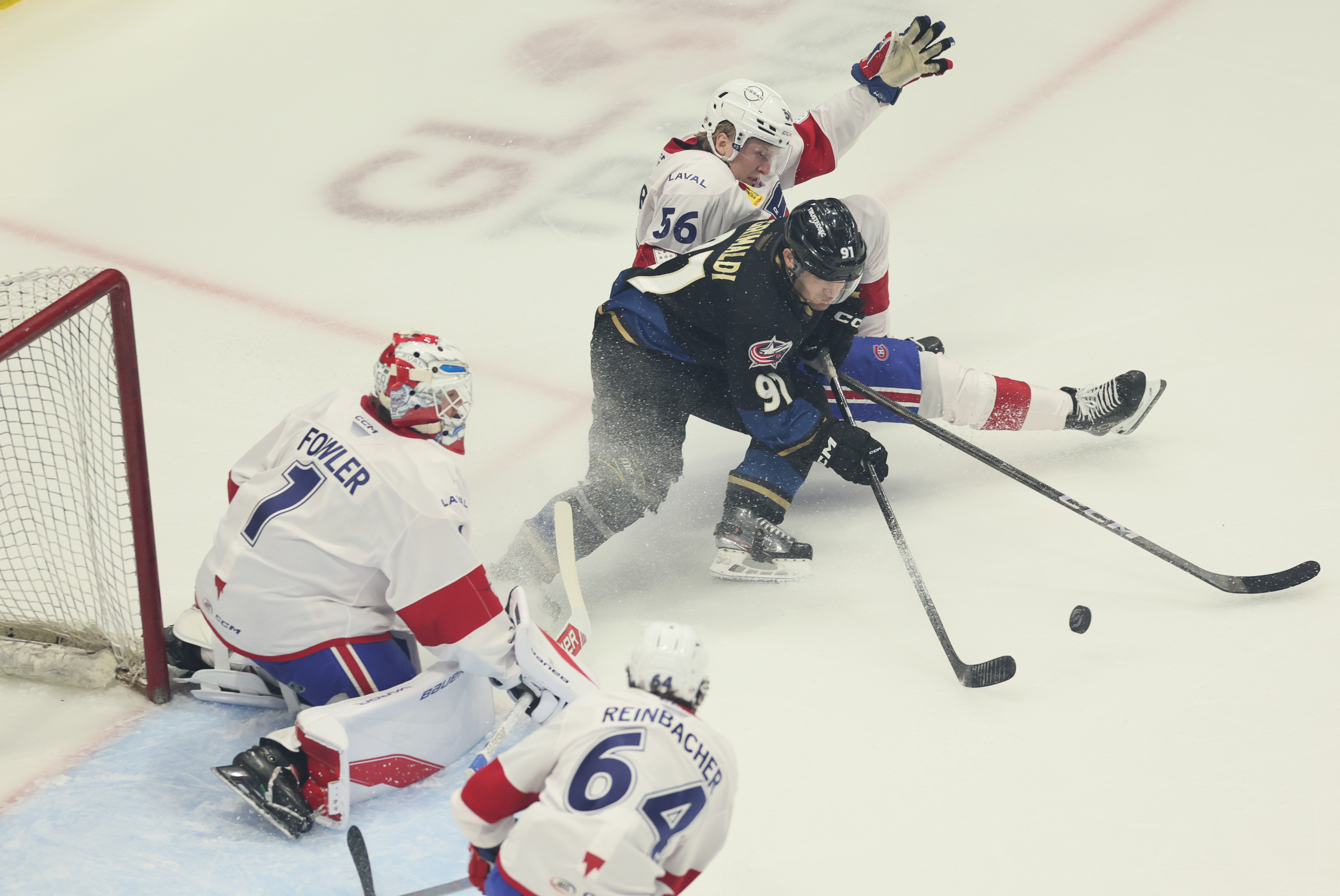 Cleveland Monsters vs. Laval Rocket in game 2 of AHL's North Division ...