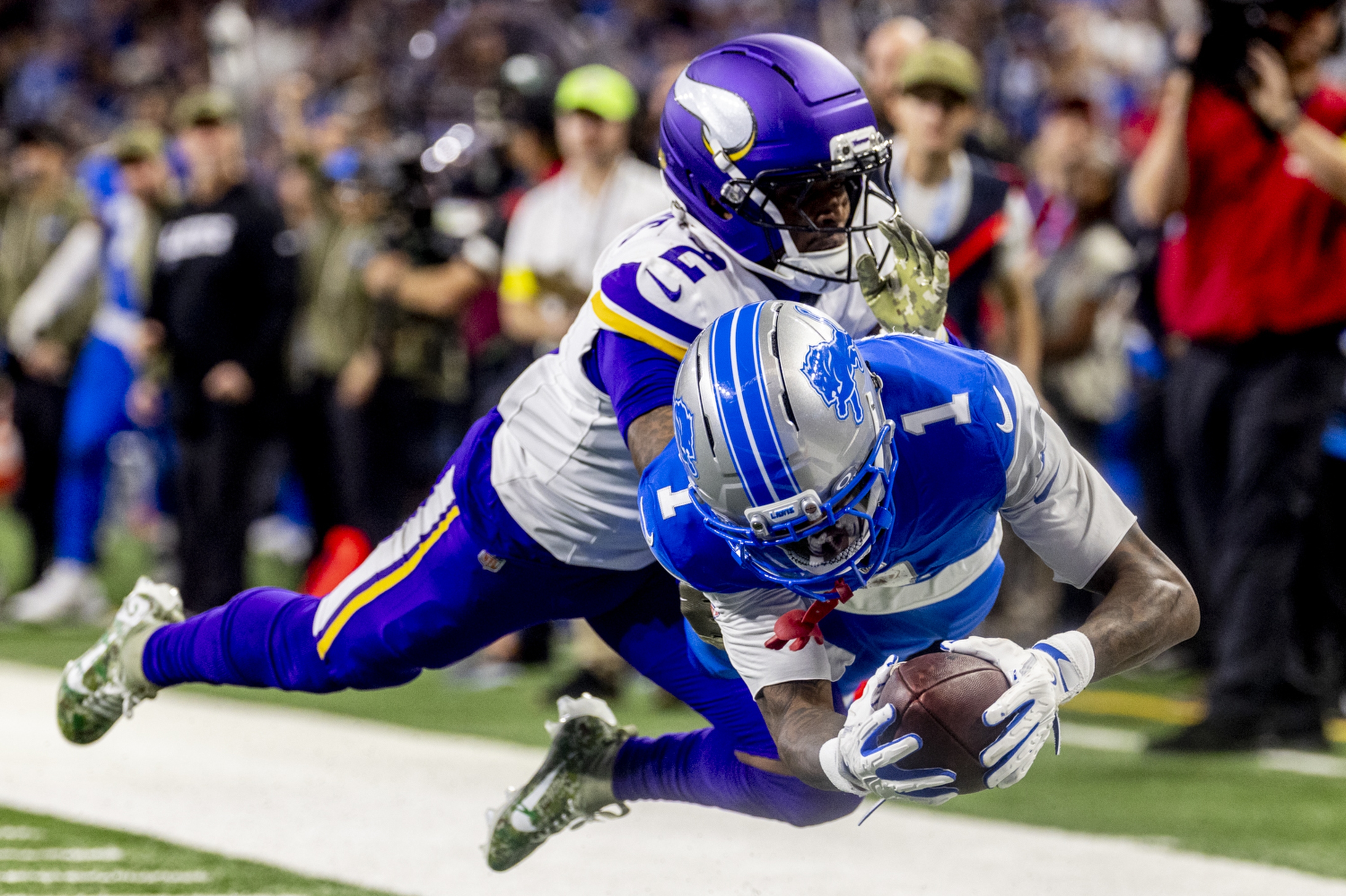 PHOTOS: Diving TD catch, big plays highlight Detroit Lions hard loss to ...