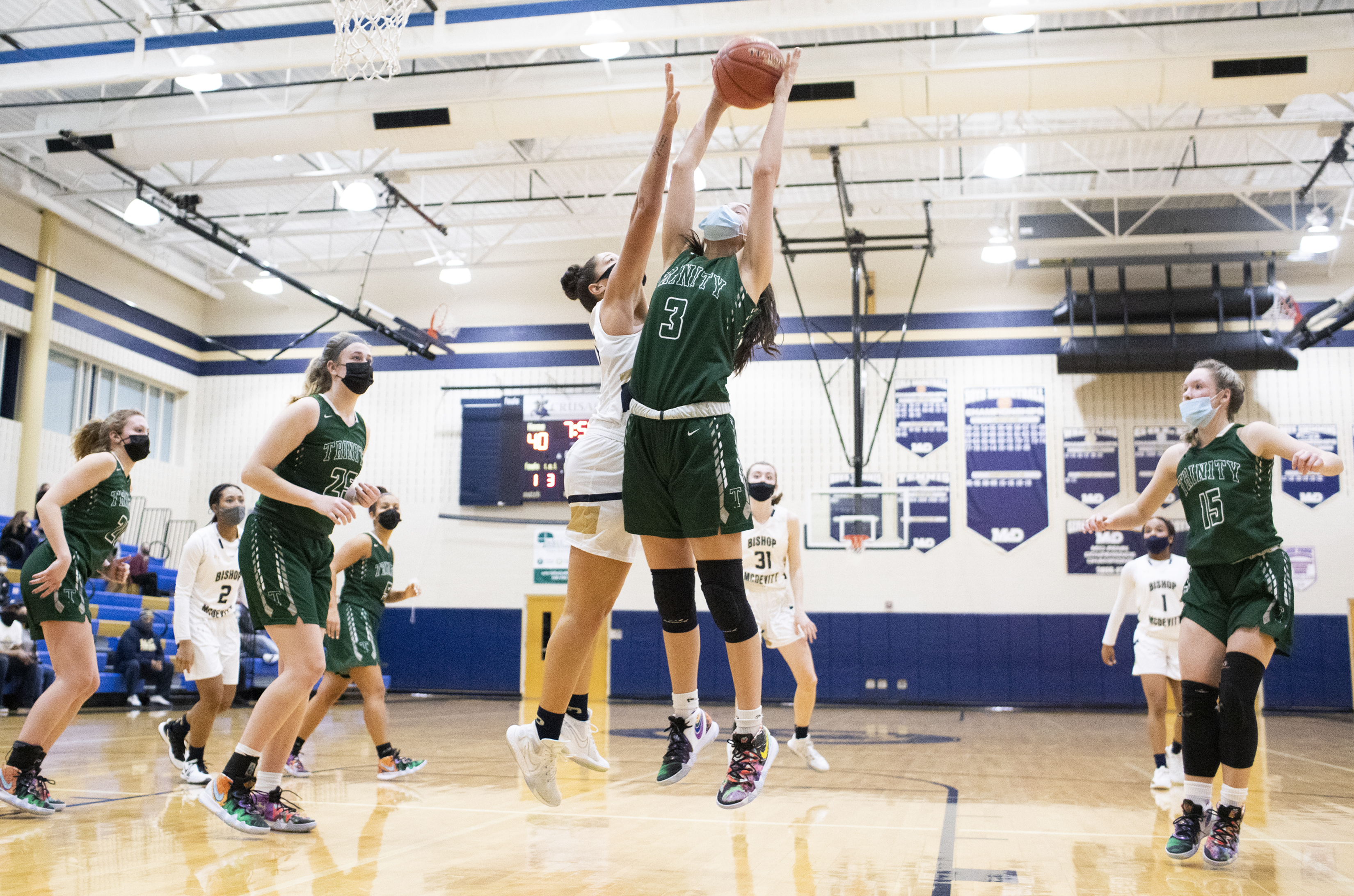 Trinity defeats Bishop McDevitt in girls high school basketball ...