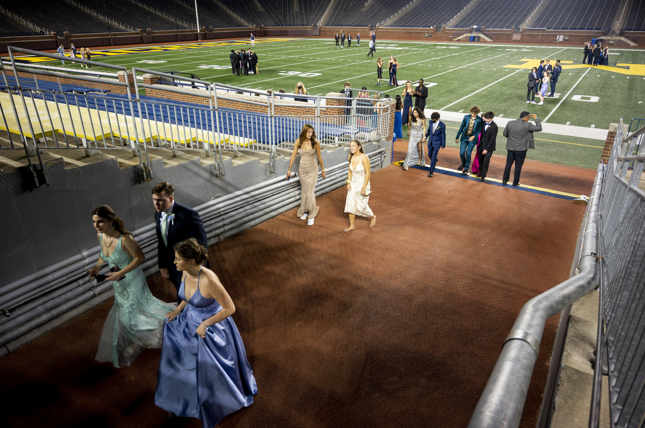 Ann Arbor Pioneer 2022 prom at Michigan Stadium - mlive.com