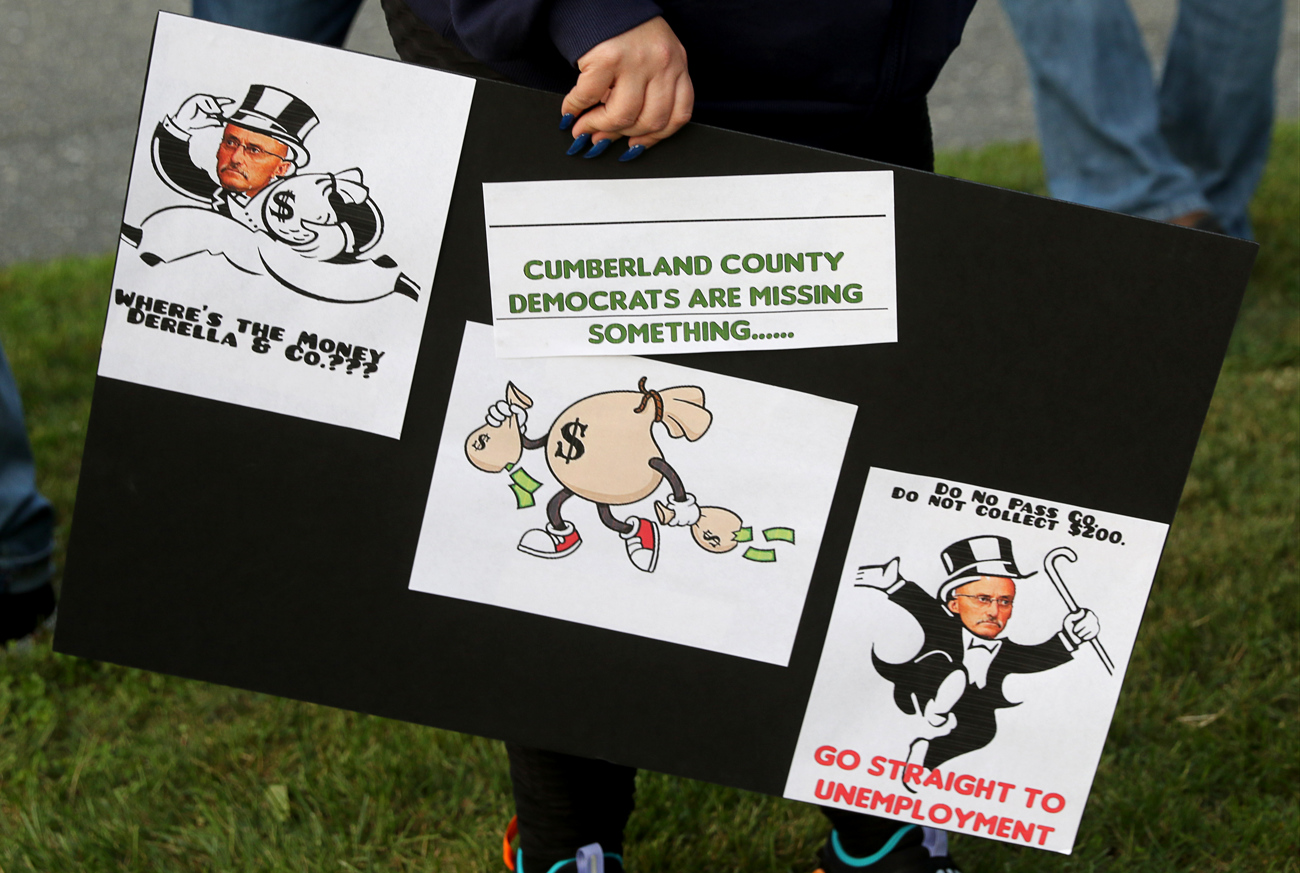 PBA Local 231 Cumberland County Corrections protest rally at the ...