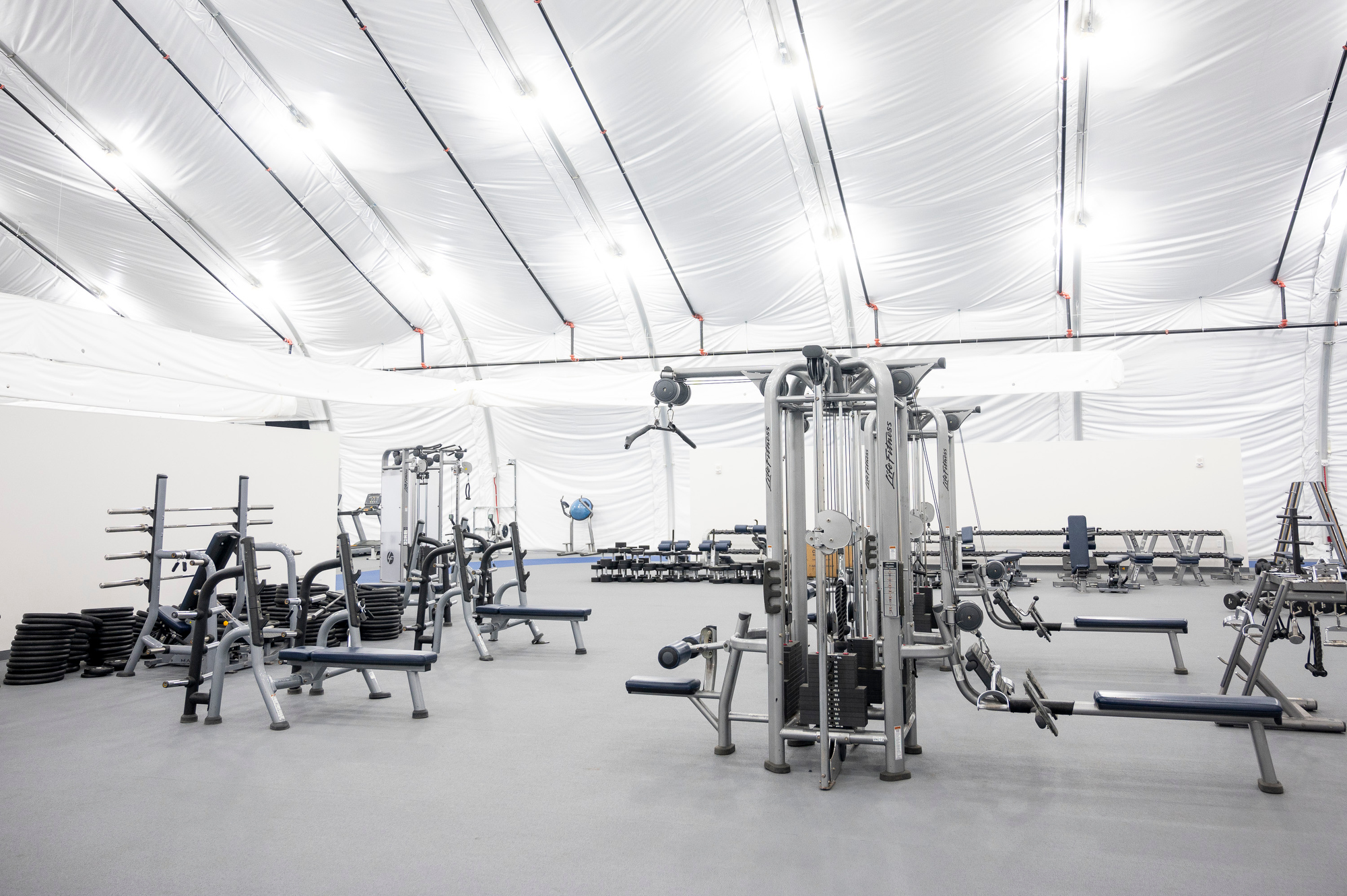 University of Michigan's Temporary Recreation Facility at Palmer Field ...