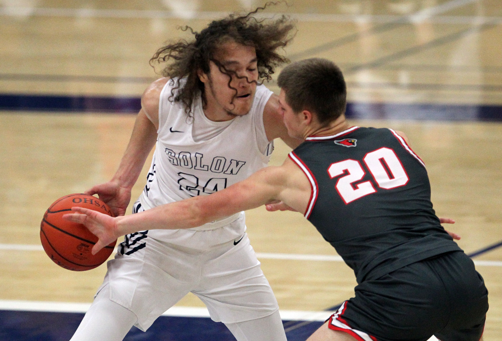 Mentor at Solon High School boy's basketball, January 14, 2022 ...