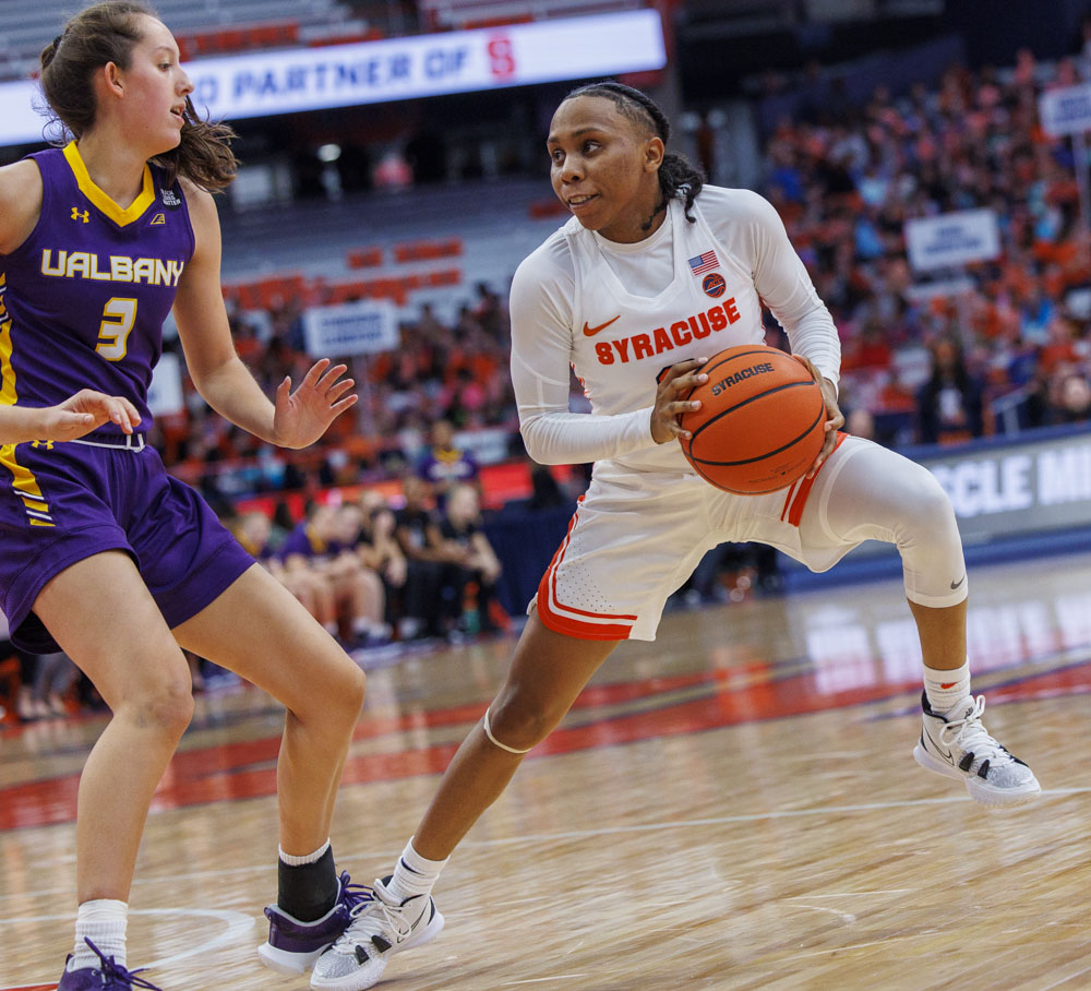 Syracuse Orange women tame the Great Danes of Albany 87-64 - syracuse.com
