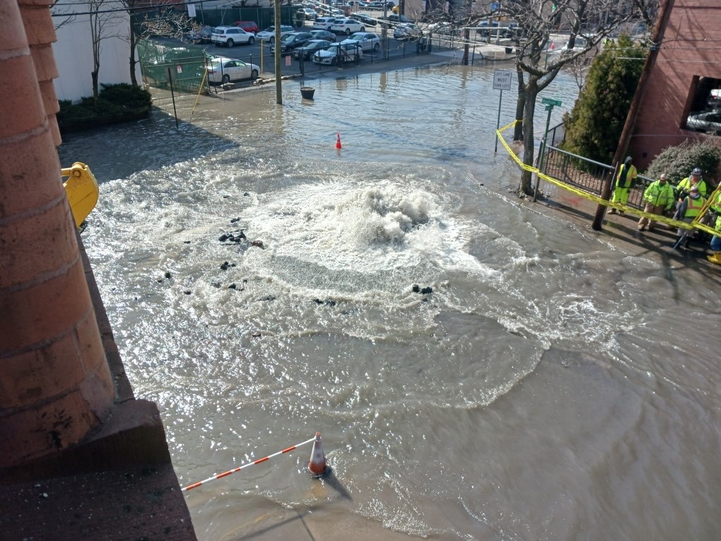 Water main break on Hoboken, Feb. 27, 2023 - nj.com