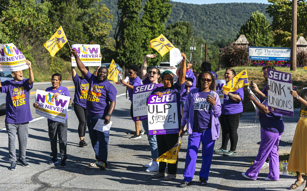 SEIU Healthcare Pennsylvania union members strike at central Pa ...
