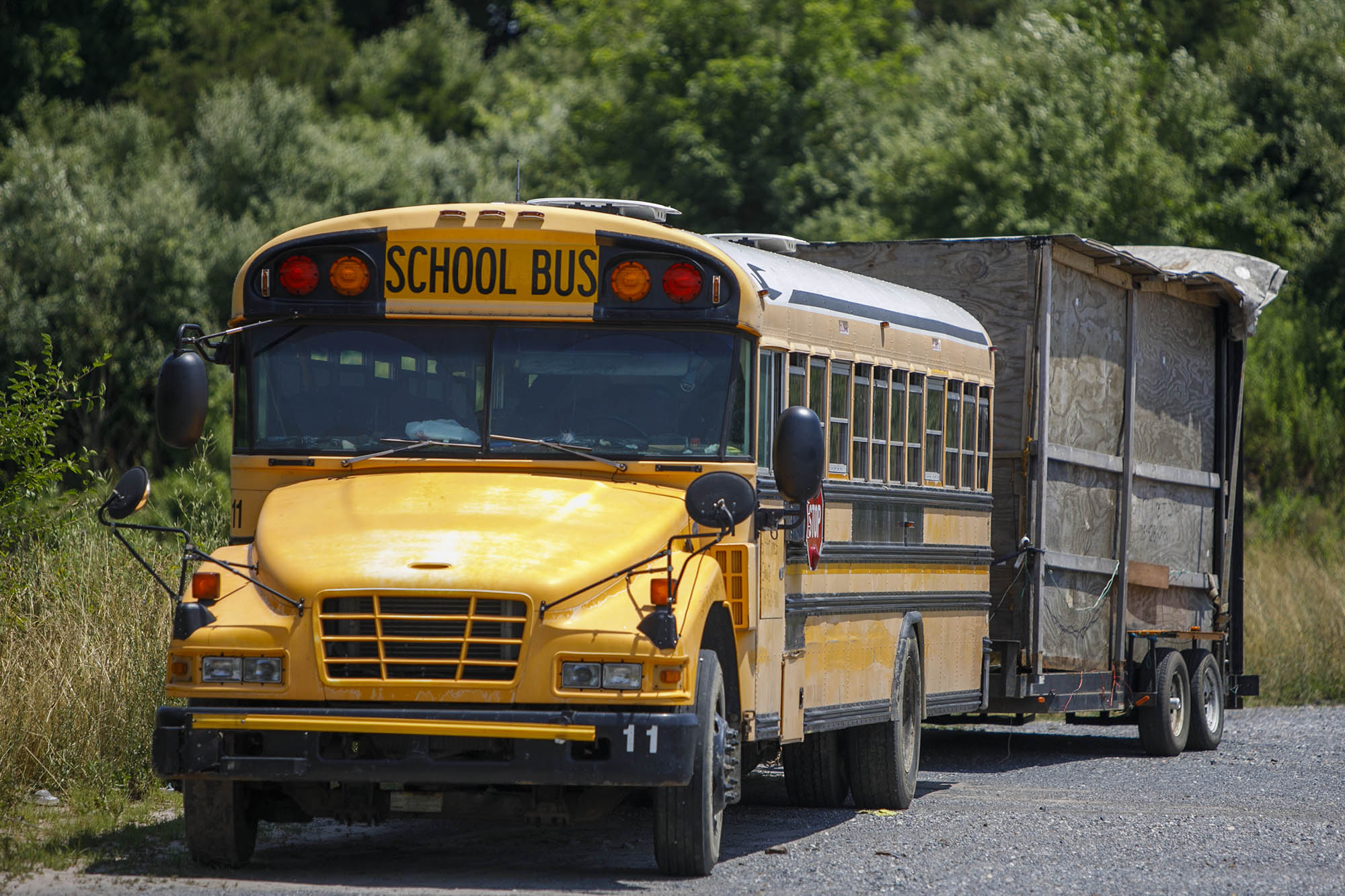 Animal filled school bus and makeshift trailer found in Adams County ...