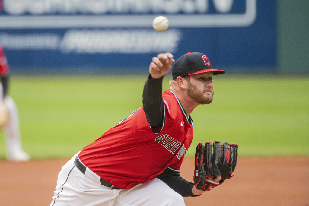 Cleveland Guardians vs. Boston Red Sox in game one of a double header ...