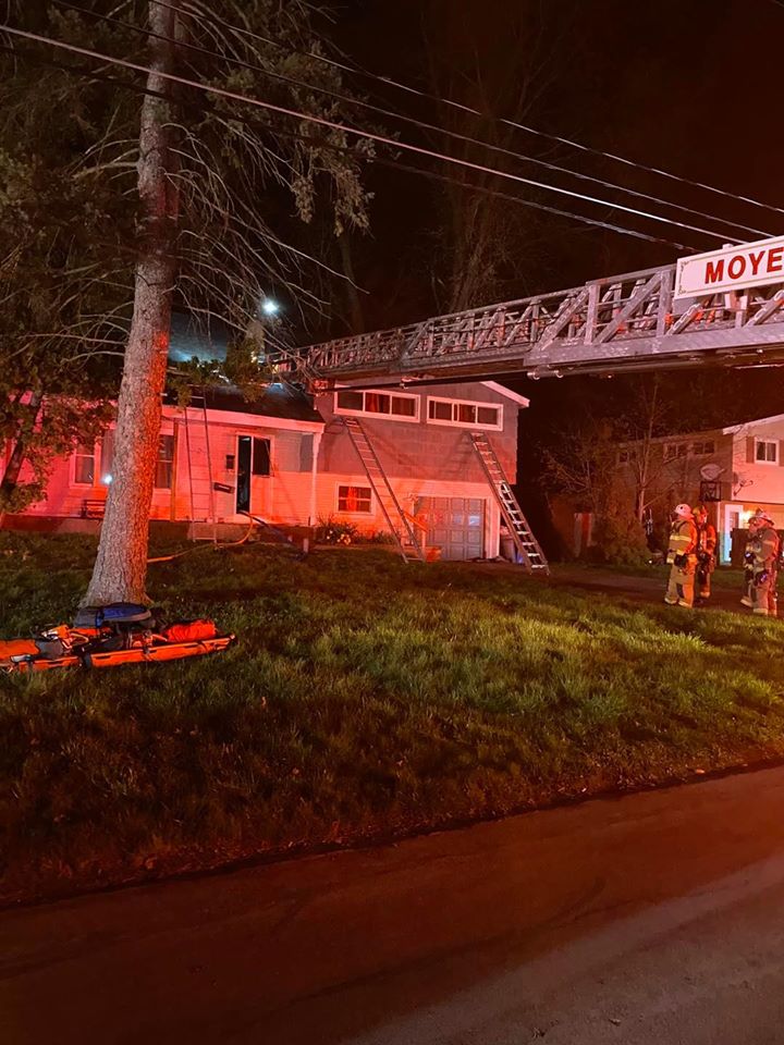 Firefighters battle fire at their lieutenant's house in Bayberry ...