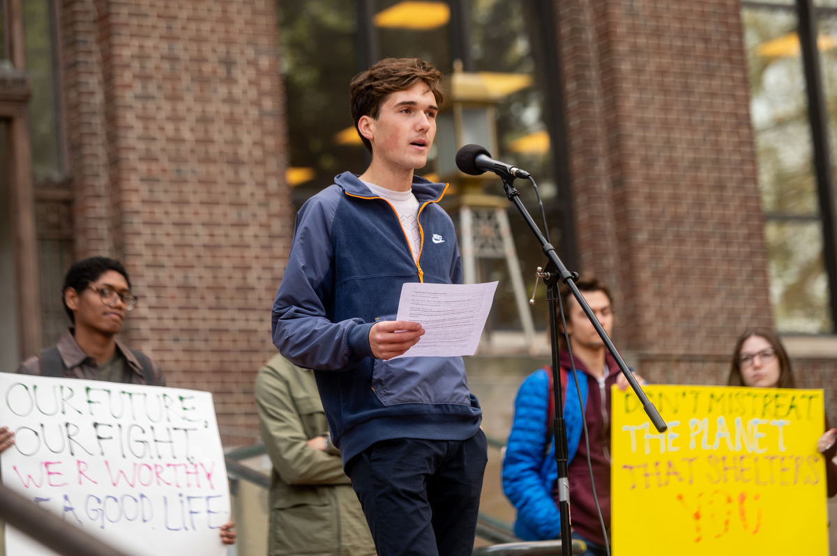 UM students stage walk-out climate strike in Ann Arbor - mlive.com