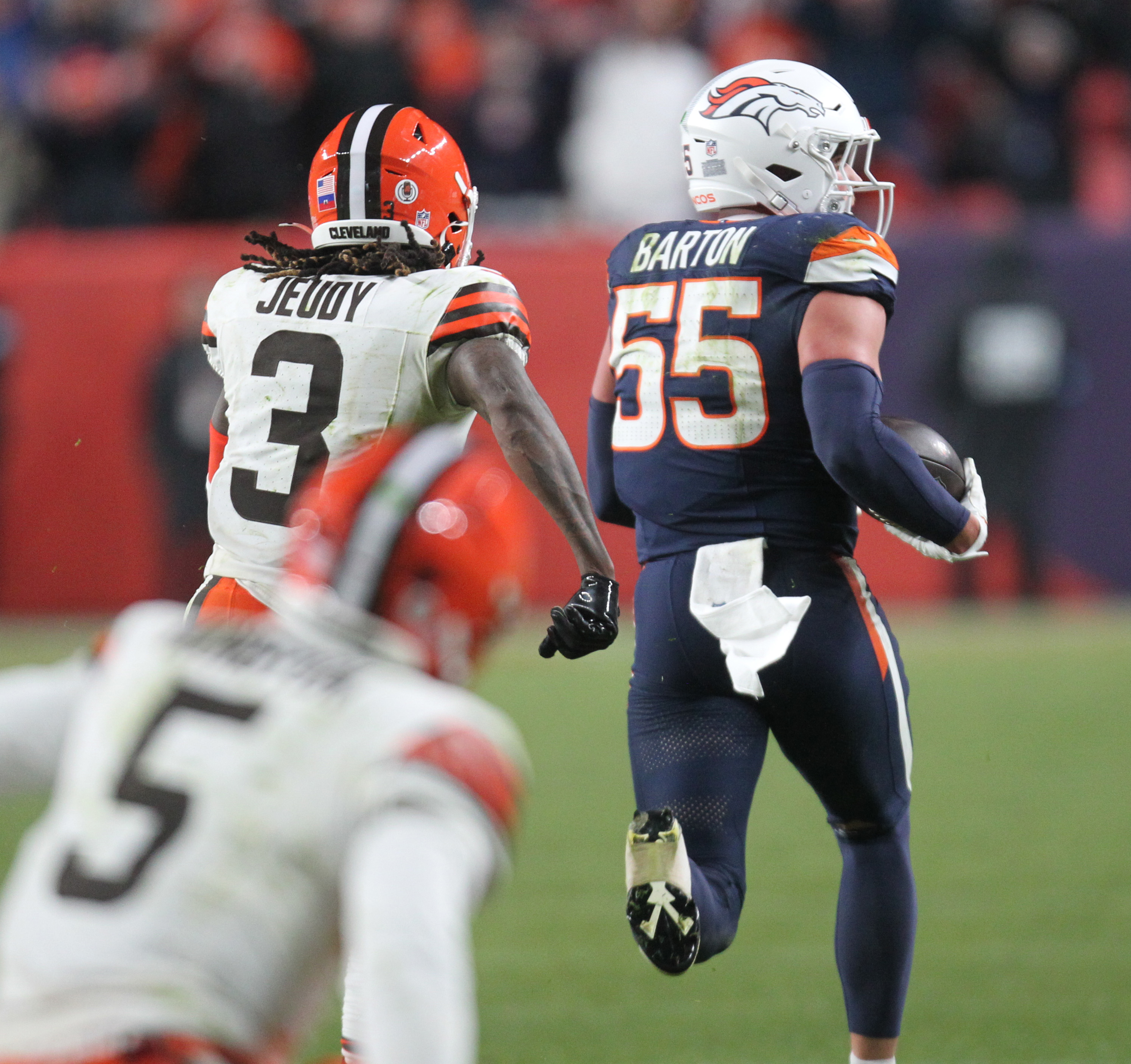 Cleveland Browns receiver Jerry Jeudy vs. Denver Broncos, December 2 ...