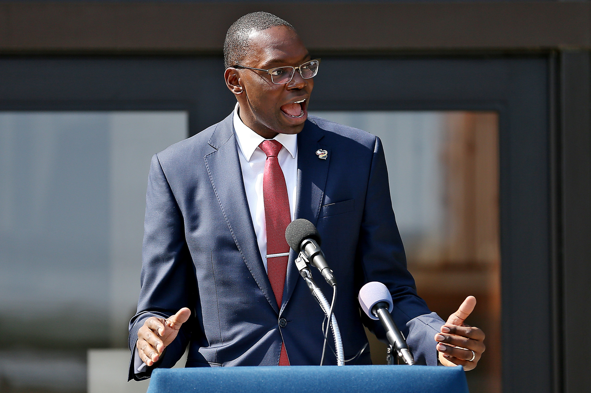 Elliott-Larsen Building sign unveiling – September 21, 2020 - mlive.com