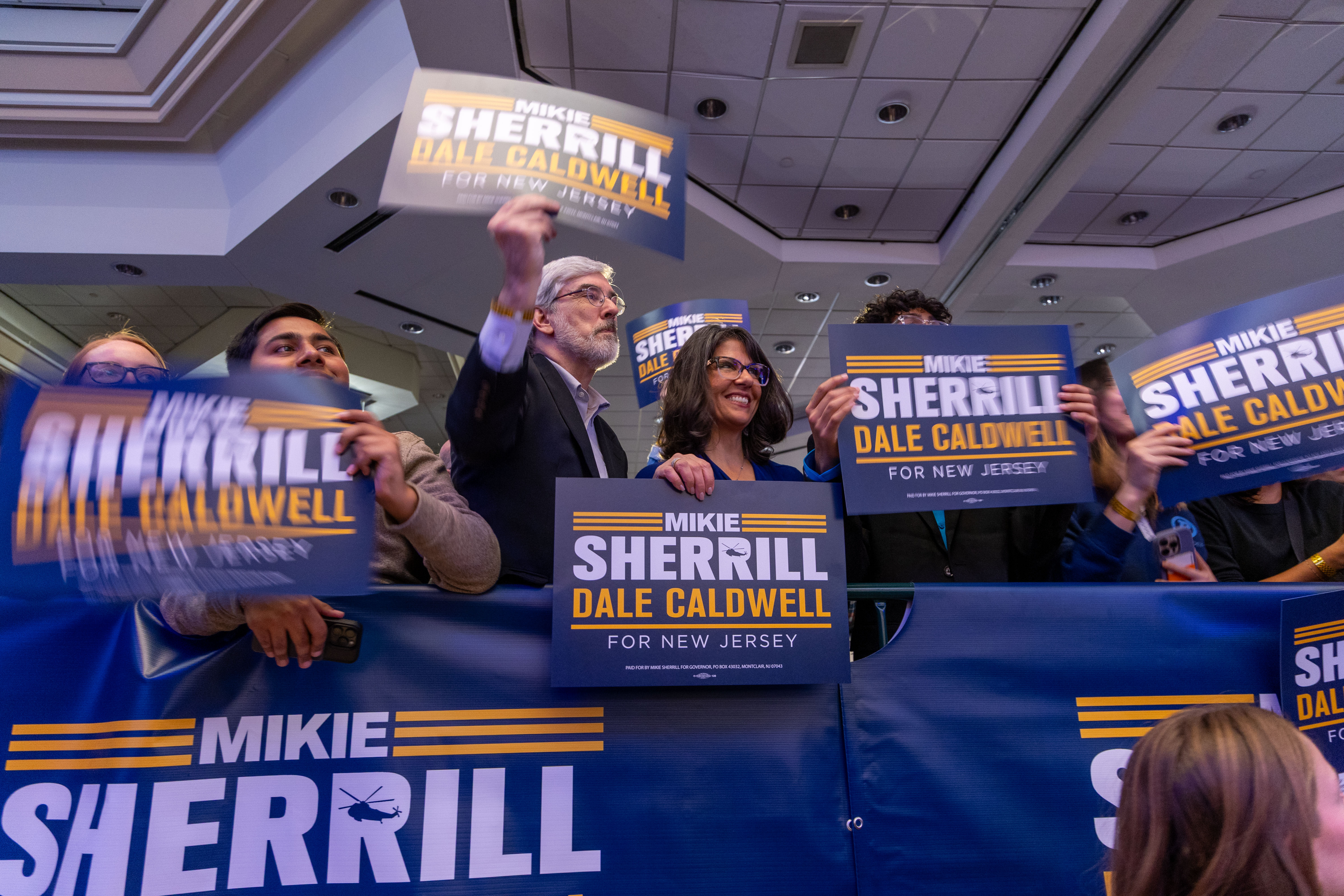 Election night at the headquarters of Mikie Sherrill - nj.com