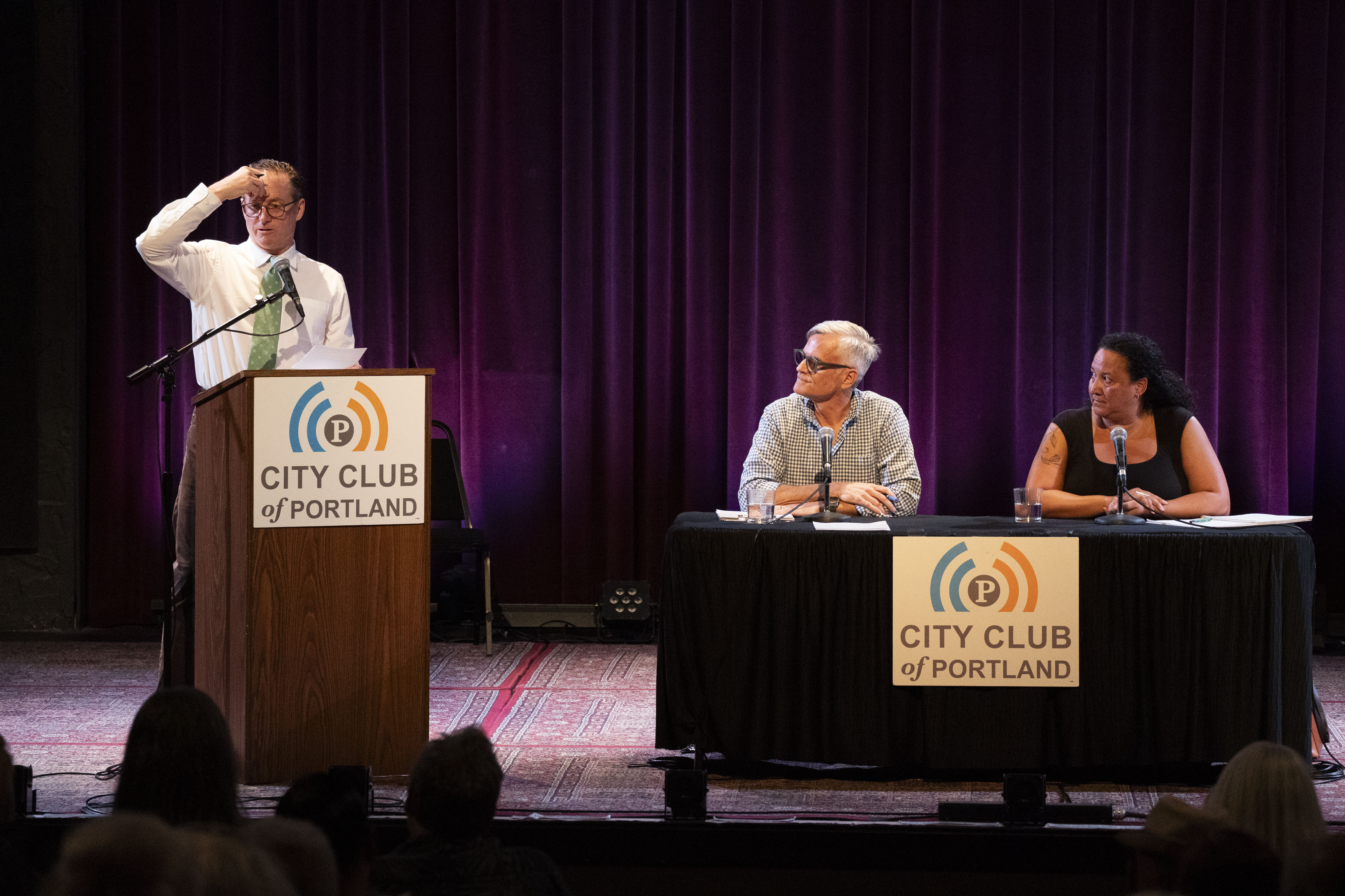 Shannon Singleton and Sam Adams debate at Portland City Club forum ...