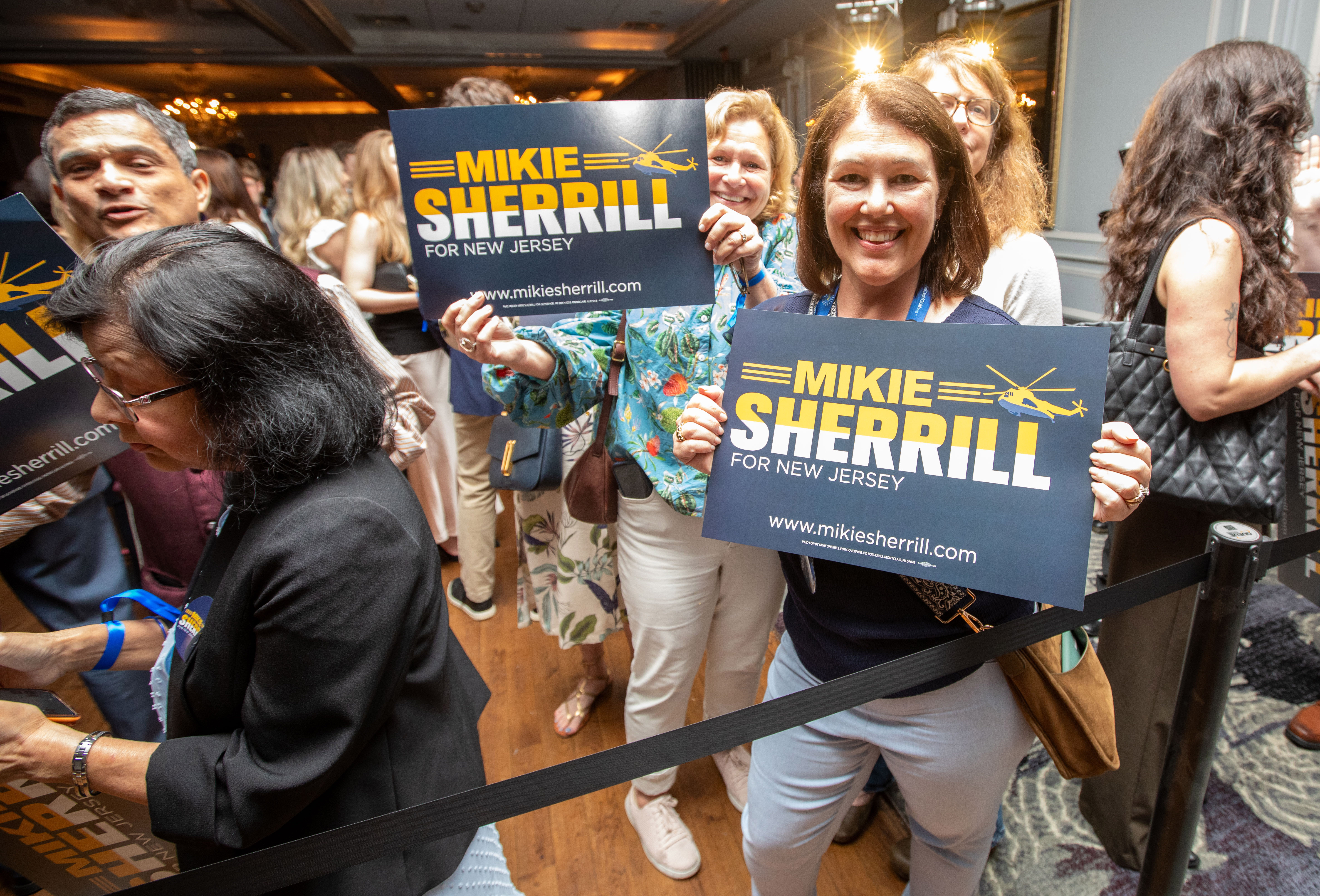 Mikie Sherrill at election headquarters 2025 - nj.com