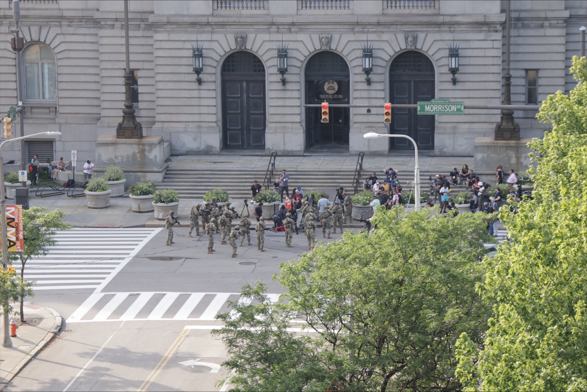 Filming continues on set of Superman in downtown Cleveland, June 25 ...
