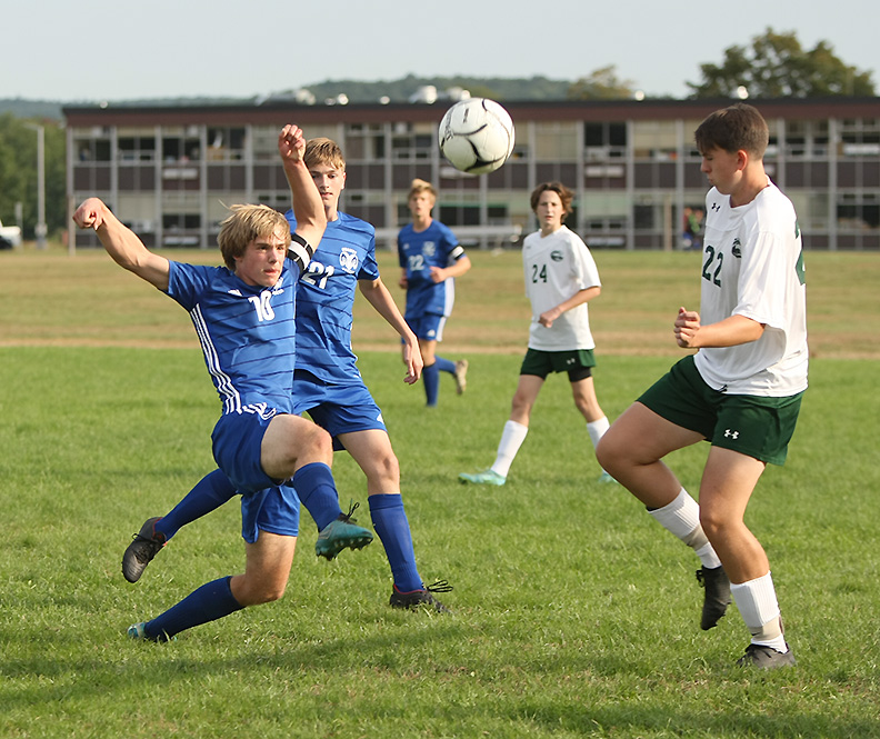 Greenfield vs Granby boys Soccer 9/27/21 - masslive.com