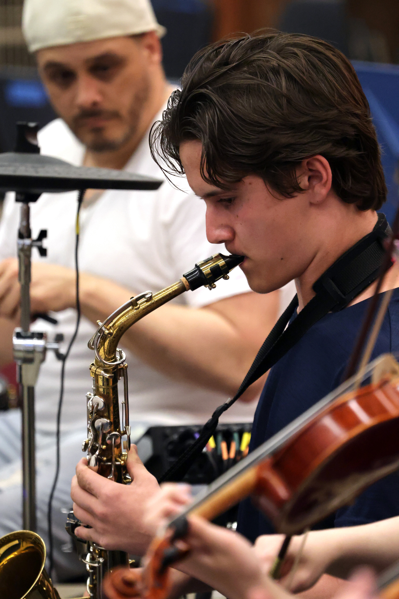 Normandy HS band rehearses for upcoming "Dark Side of the Moon ...