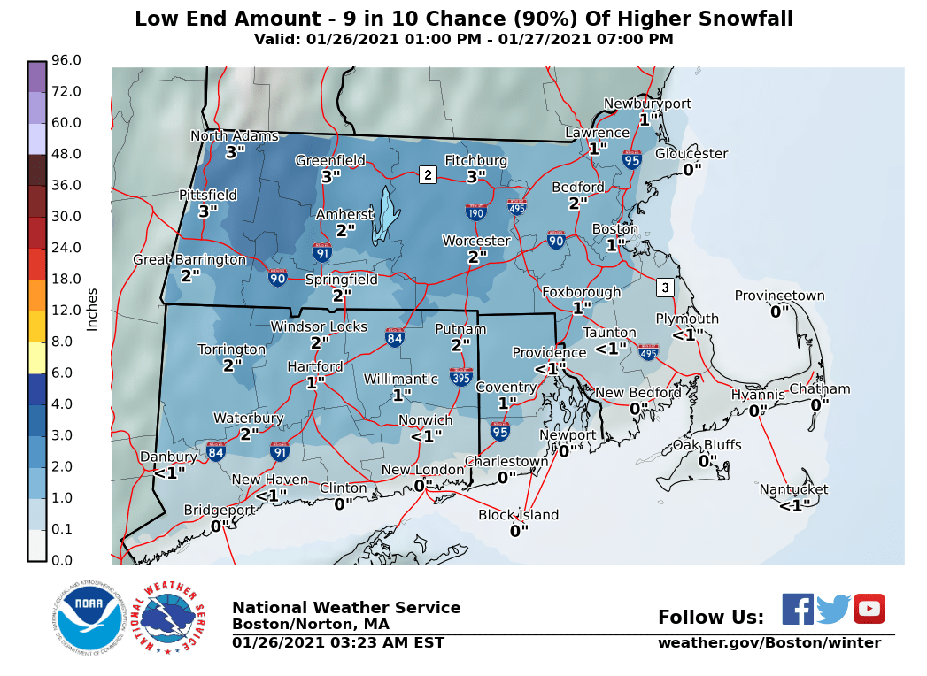 Here's how much snow to expect from Tuesday's light winter storm in ...