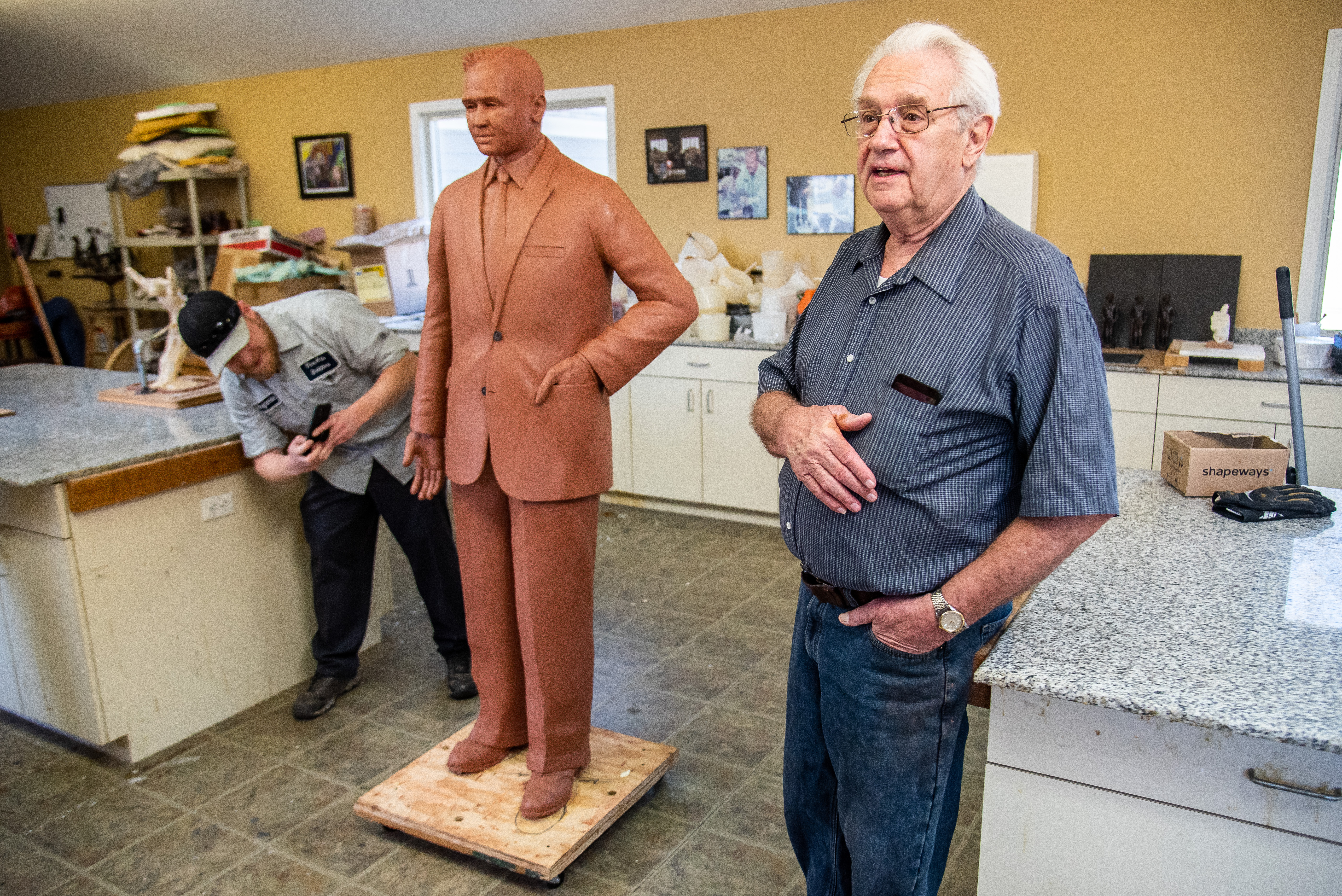 Completed sculpture of former Flint mayor Floyd McCree to recognize ...
