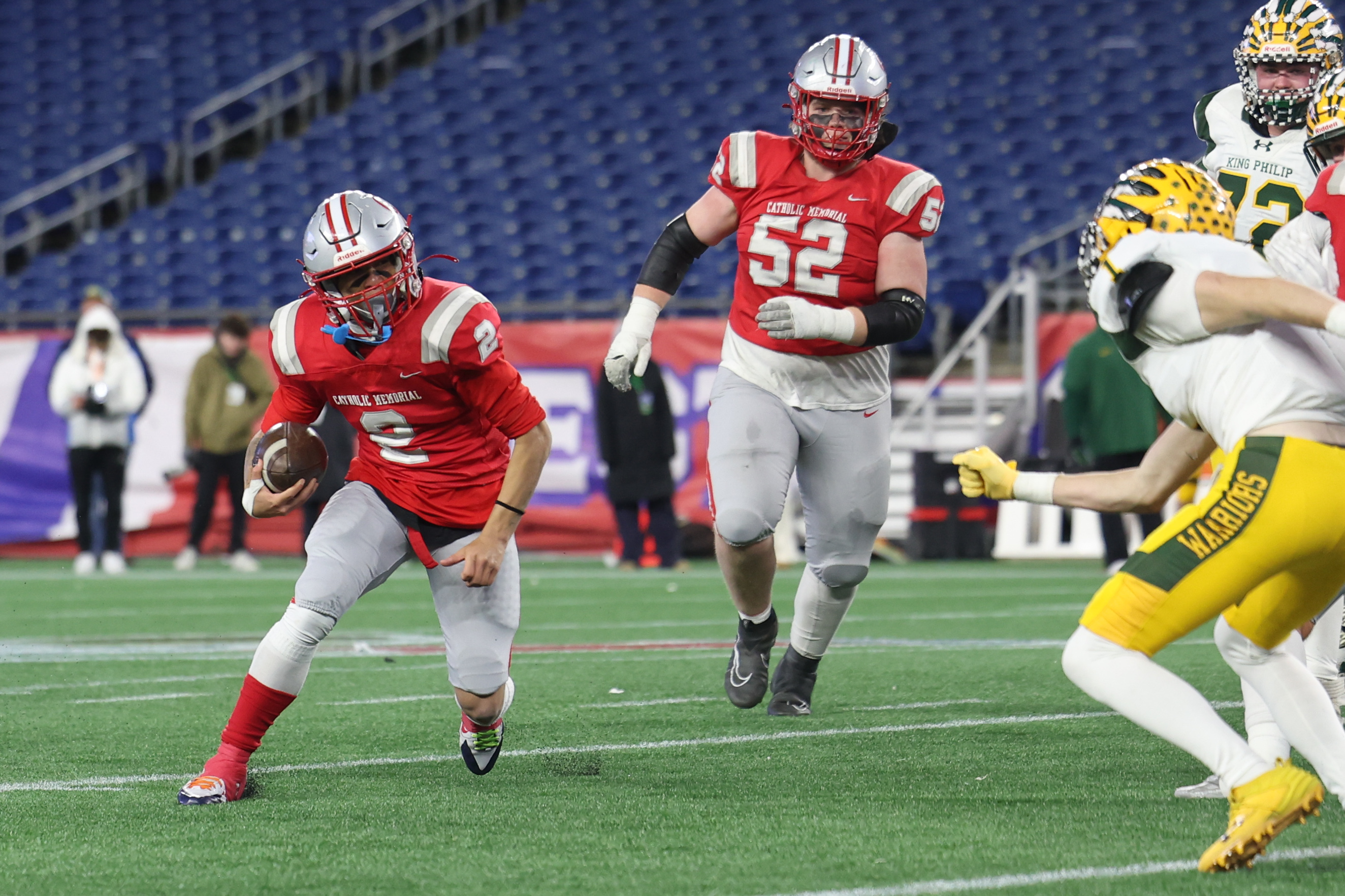 MIAA Div. 2 state championship football Catholic Memorial vs. King ...