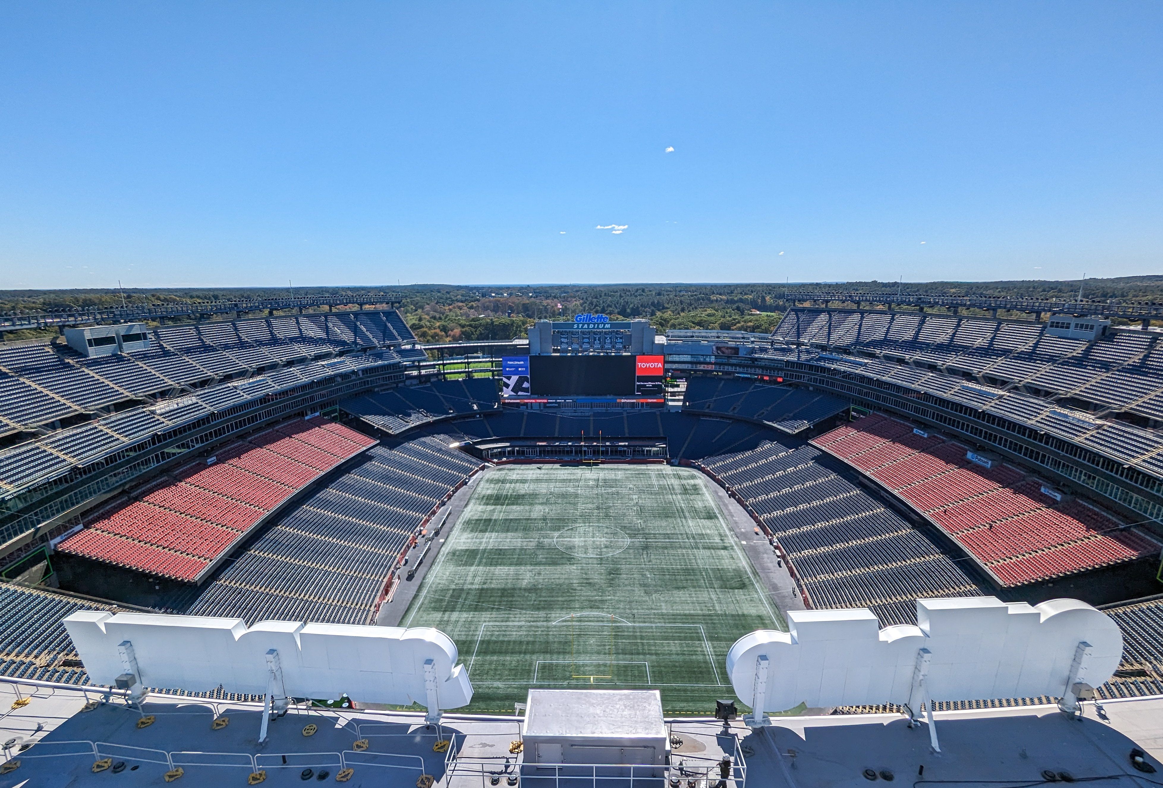 View from the top of the Gillette Stadium lighthouse - masslive.com