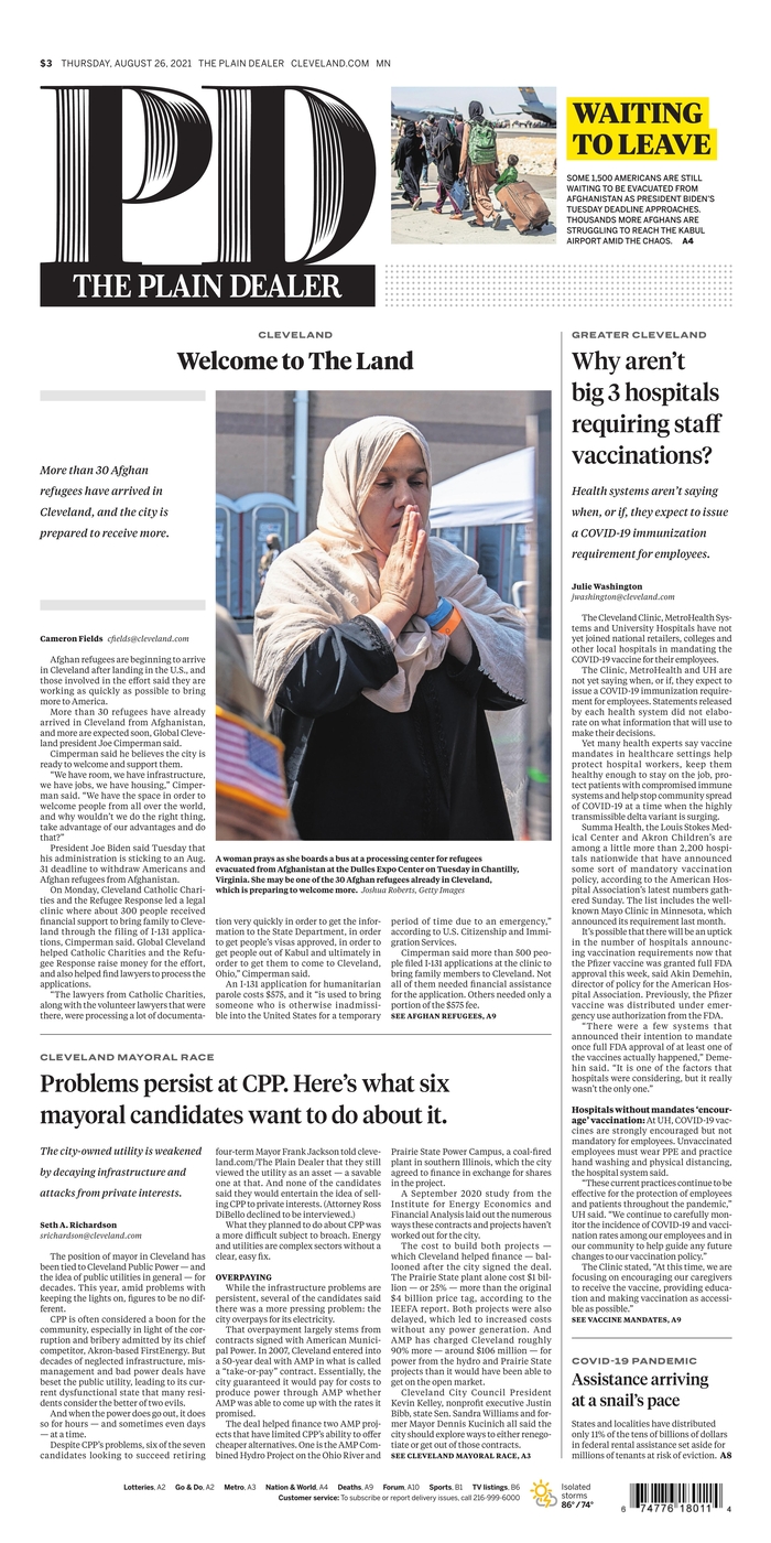 2021 Plain Dealer front page images: Part 2 - cleveland.com