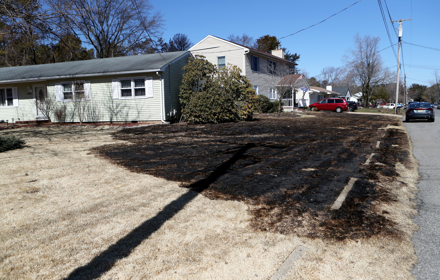 Damage from large brush fire in Brick and Lakewood, March 15, 2021 - nj.com
