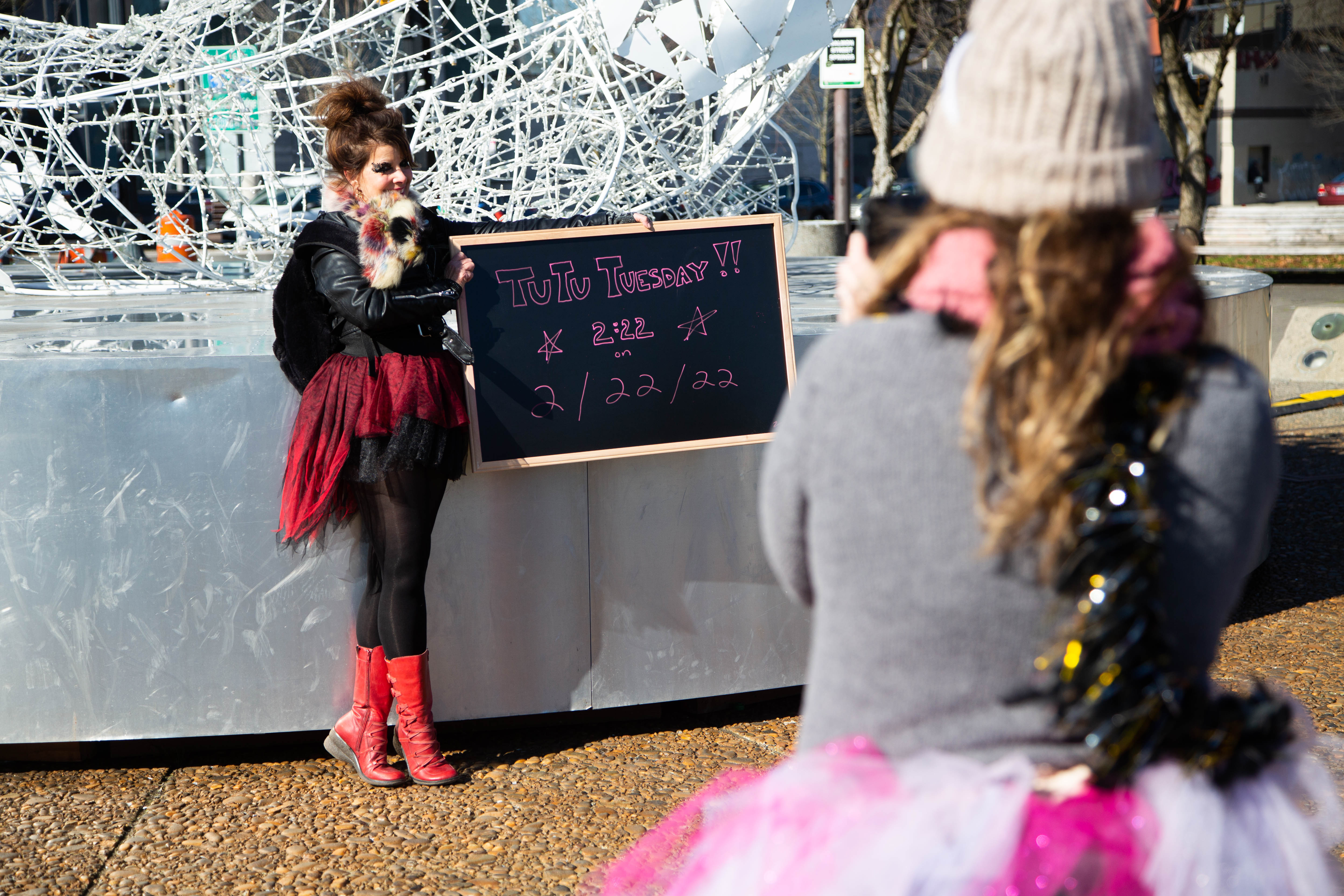 Tutu Tuesday celebrates 2/22/22 in downtown Portland - oregonlive.com