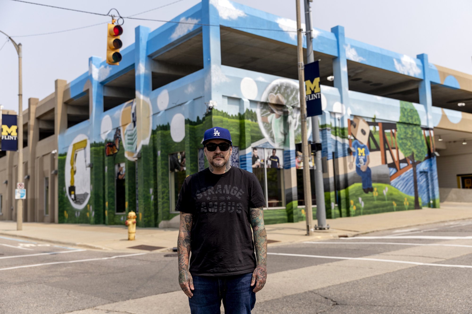 Flint artist Johnny Fletcher adds pop of color at UM-Flint with newest ...