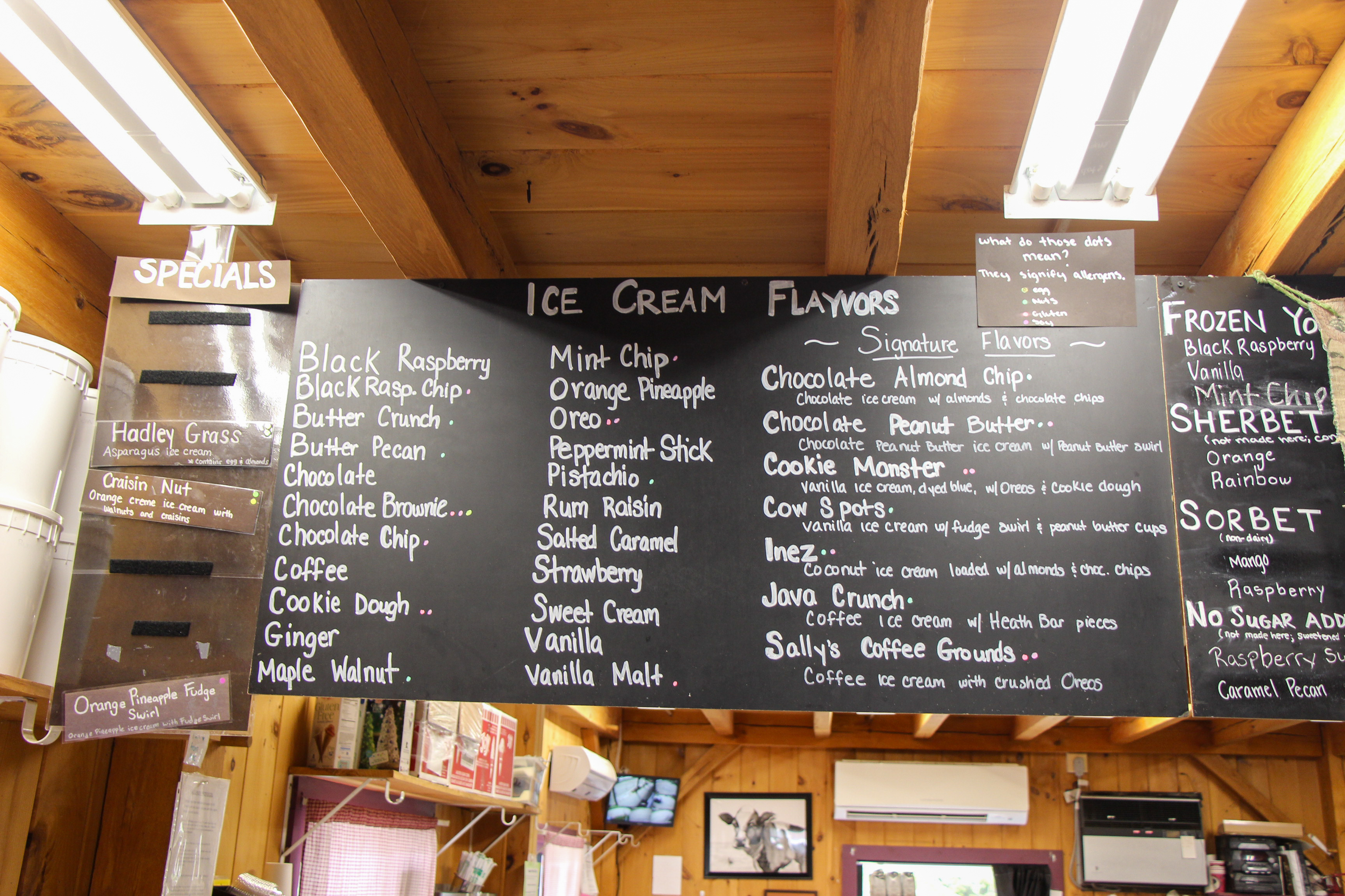 Hadley Grass asparagus ice cream at Flayvors of Cook Farm in Hadley ...
