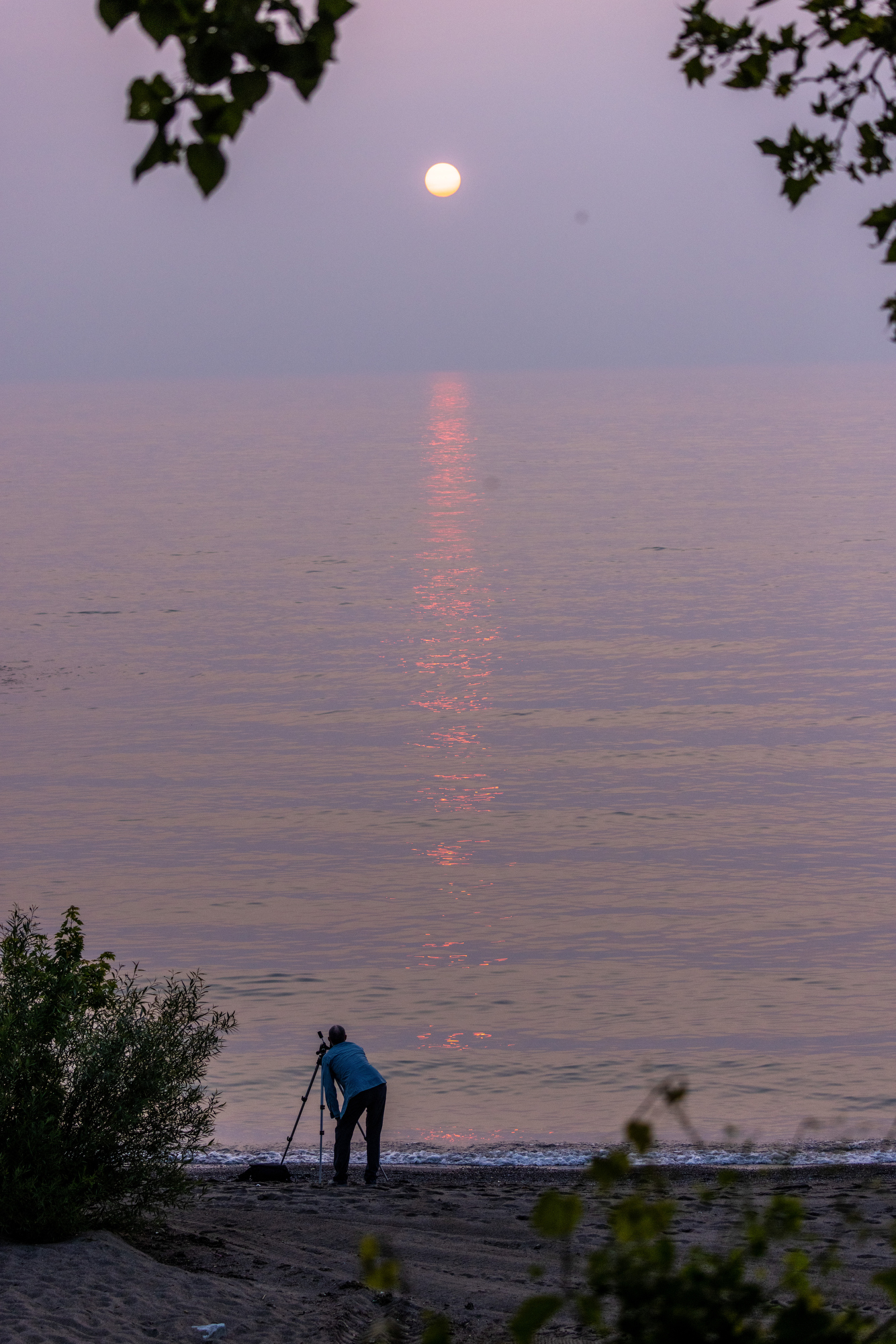 Smoky sunset over Lake Erie - cleveland.com