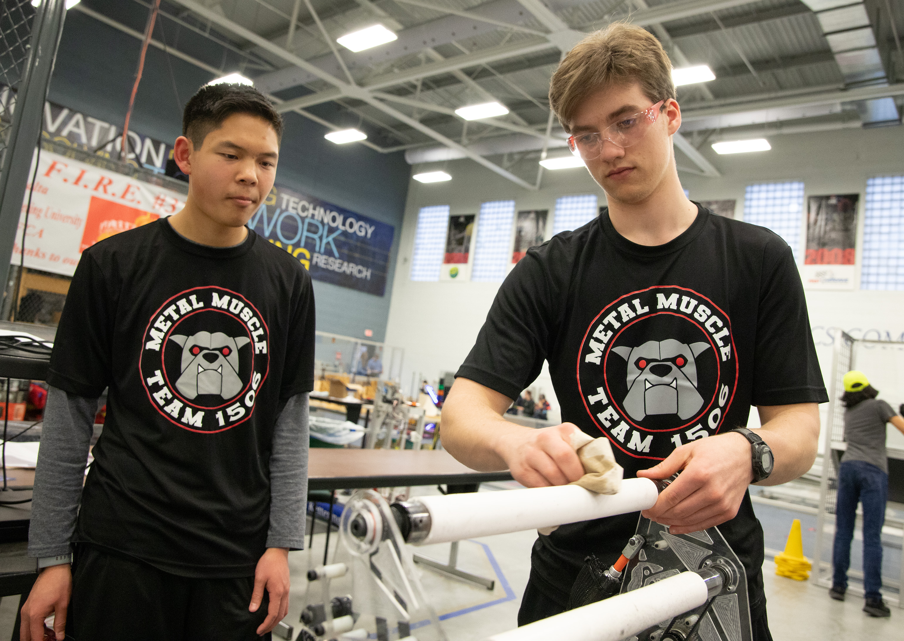 See photos of robotics state champions Metal Muscle as they prepare for ...