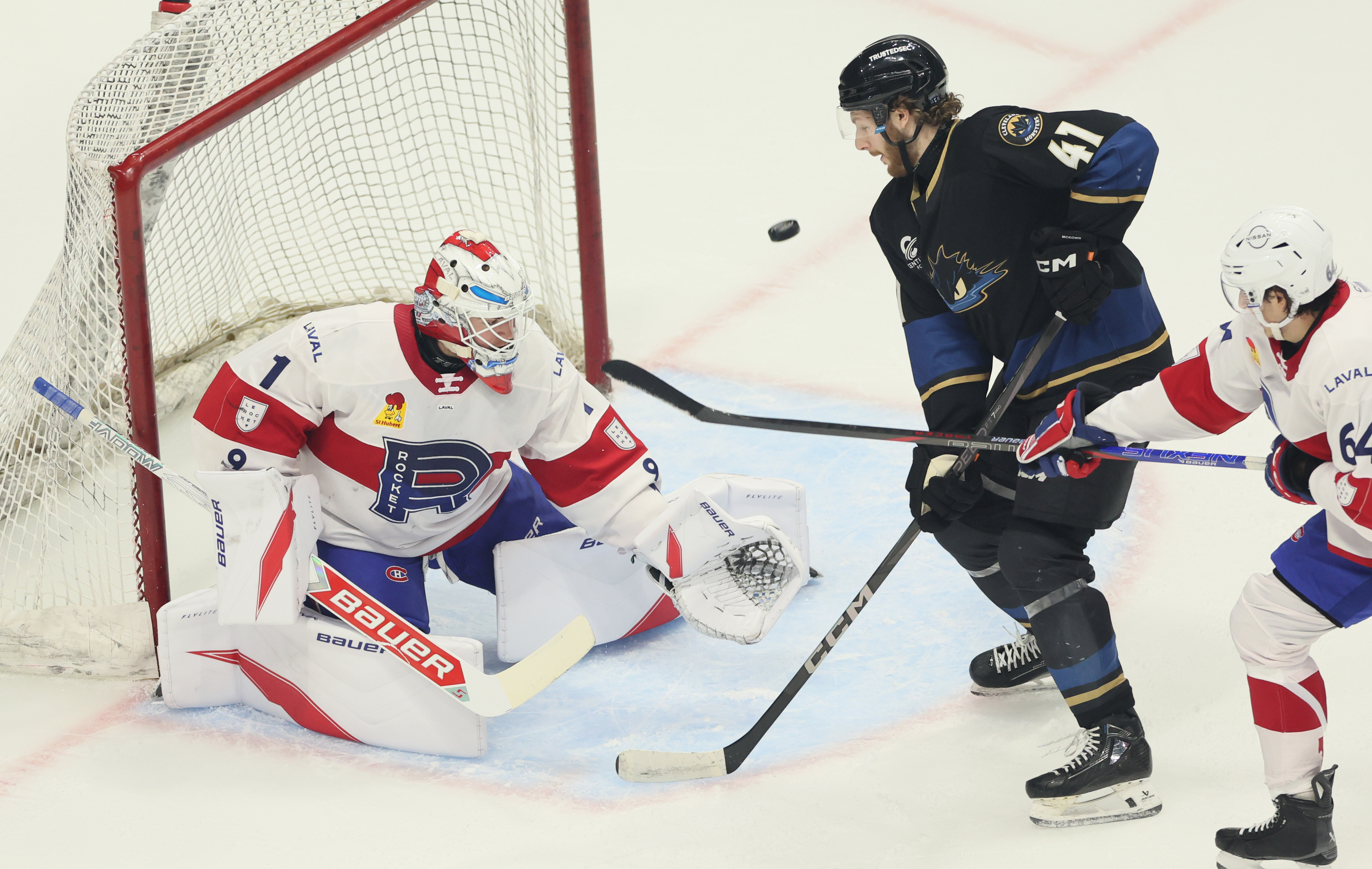 Cleveland Monsters vs. Laval Rocket in game 2 of AHL's North Division ...