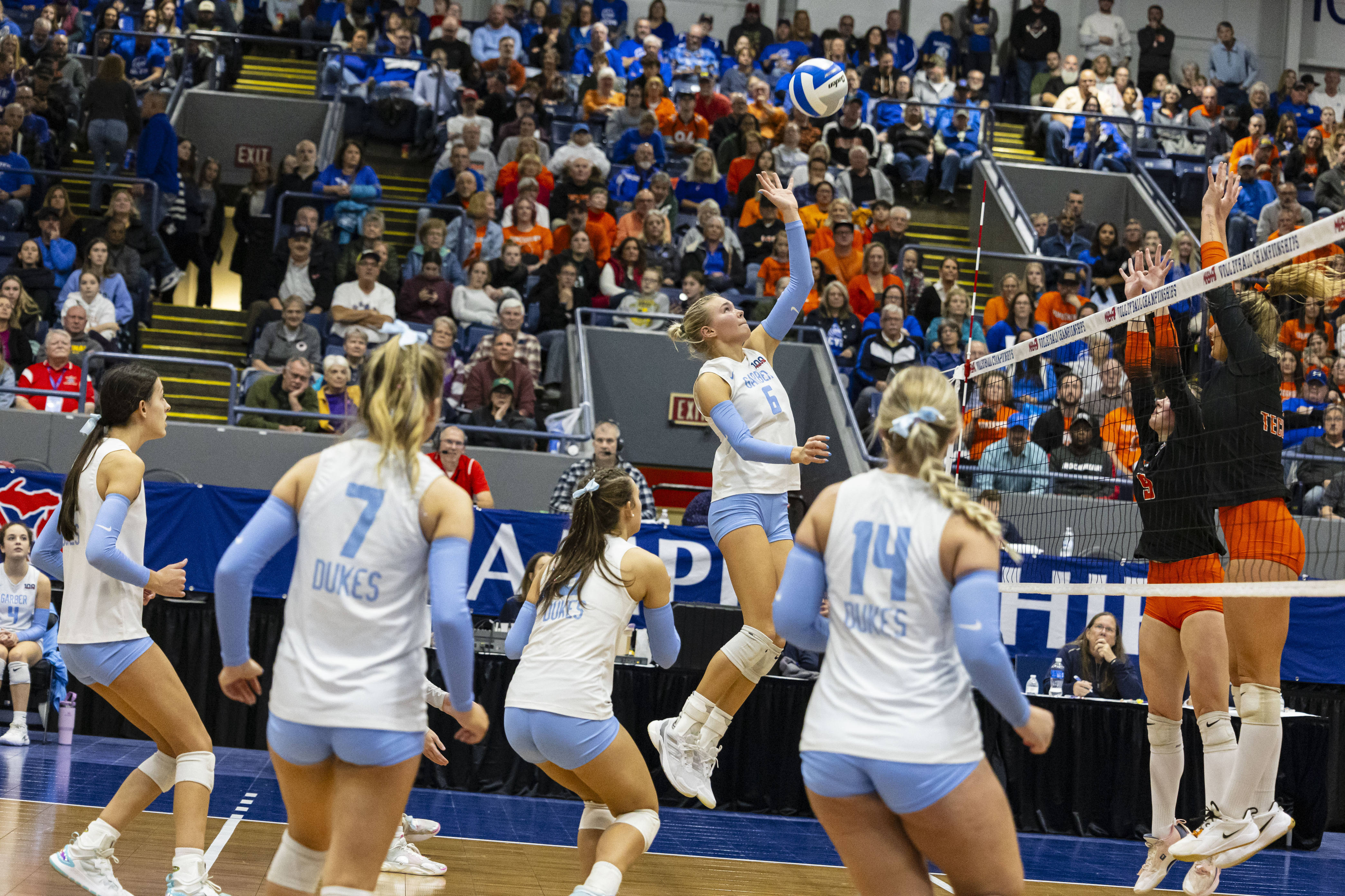 Division 2 volleyball semifinal between Tecumseh and Essexville Garber ...