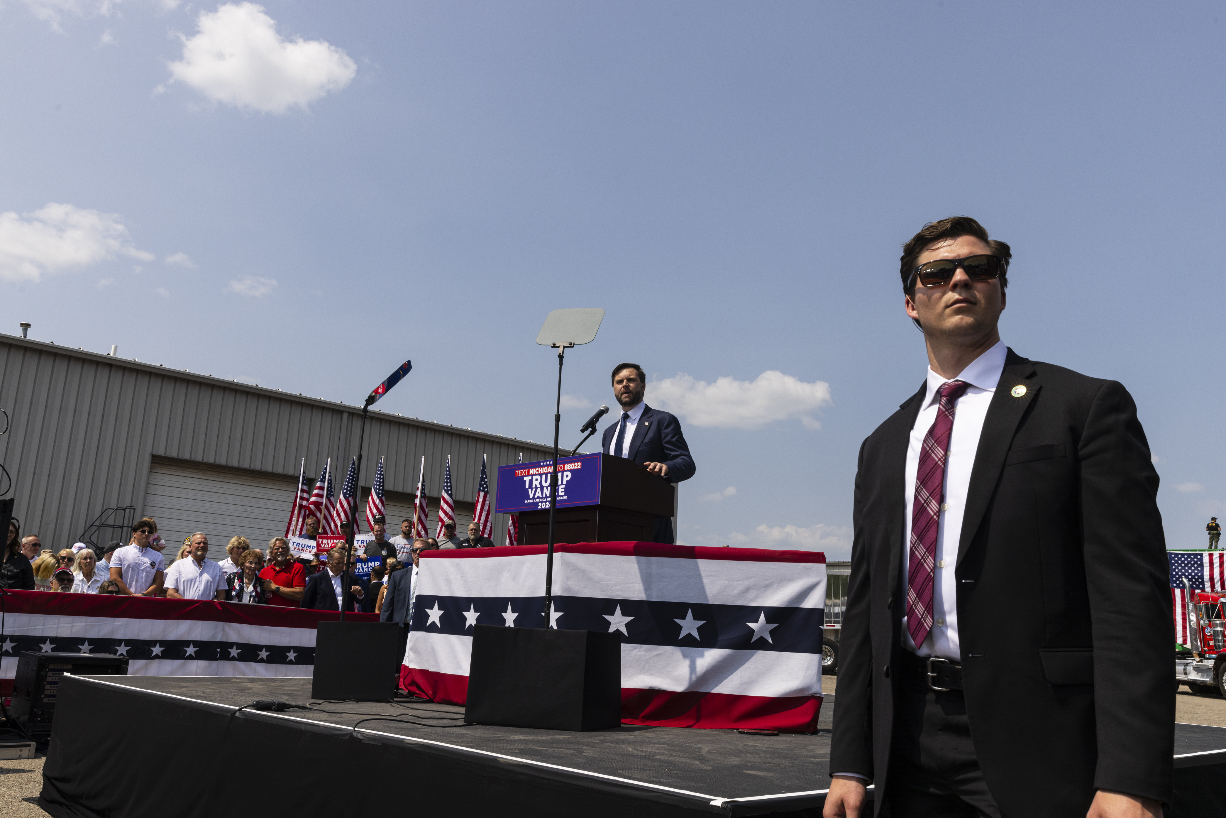 Vice presidential candidate, JD Vance, visits Byron Center for the 2024 ...