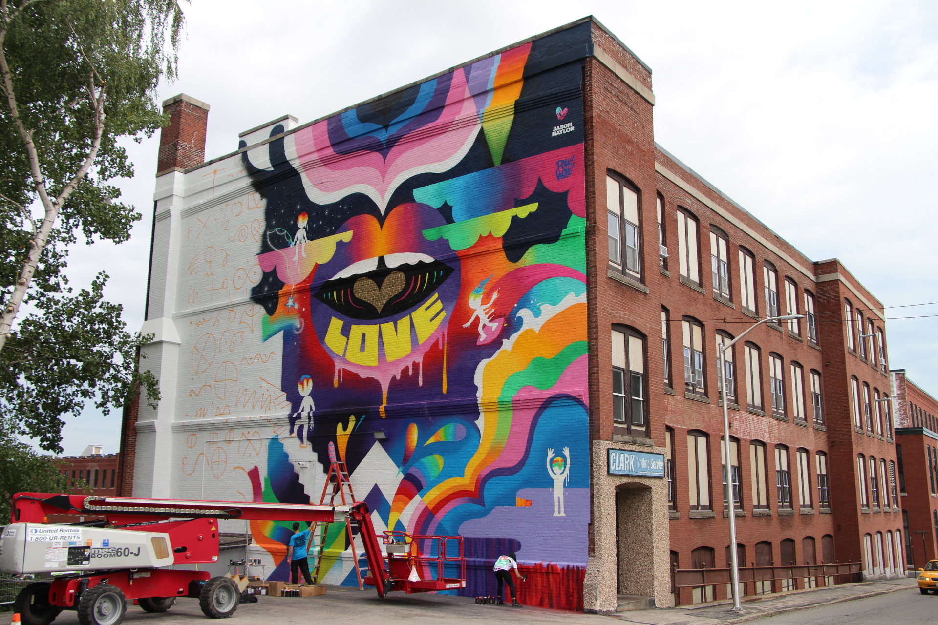 Murals from POW WOW Worcester 2021 encourage children to reach for ...