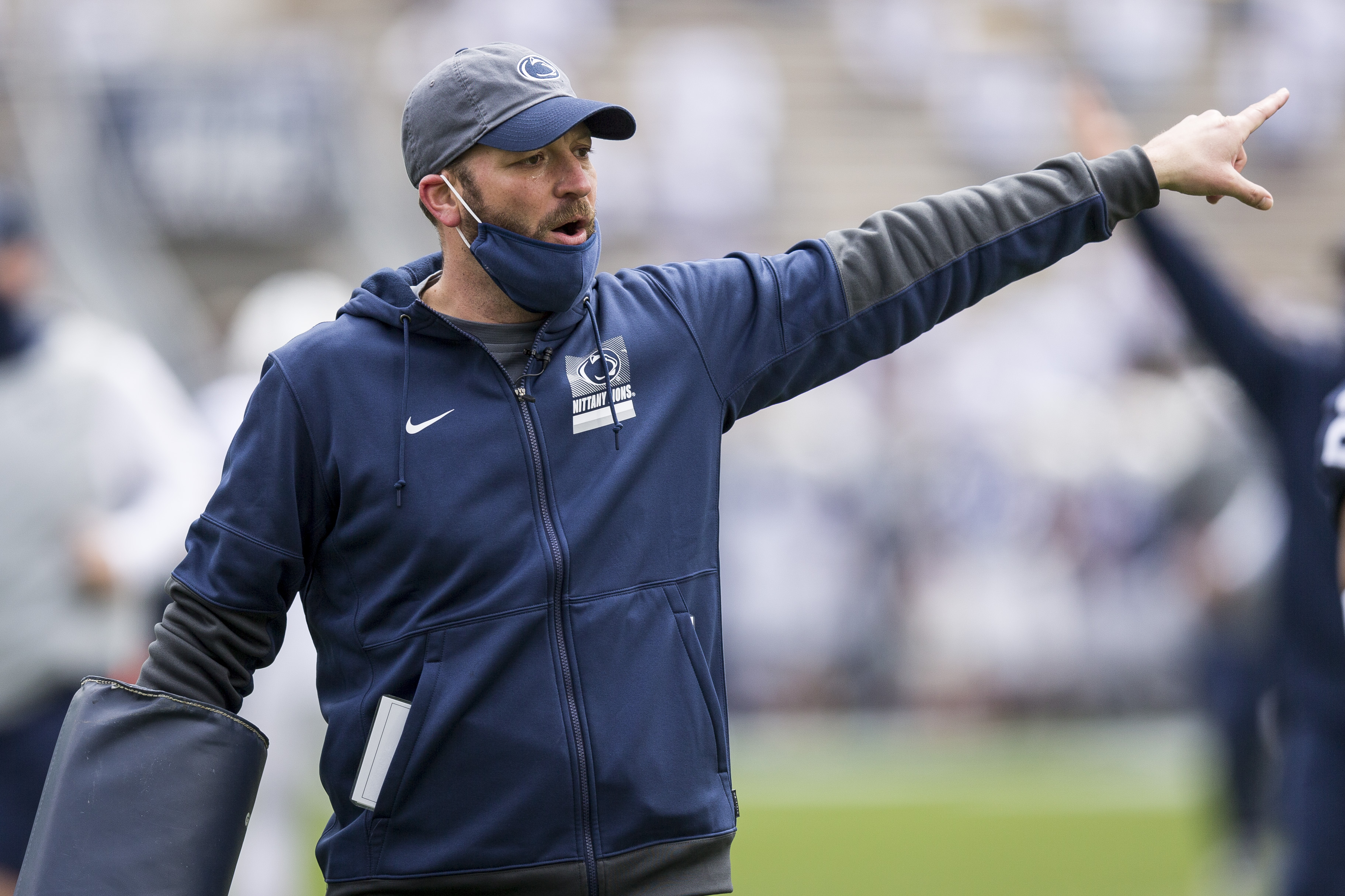 Penn State football practice at Beaver Stadium, April 17, 2021 ...