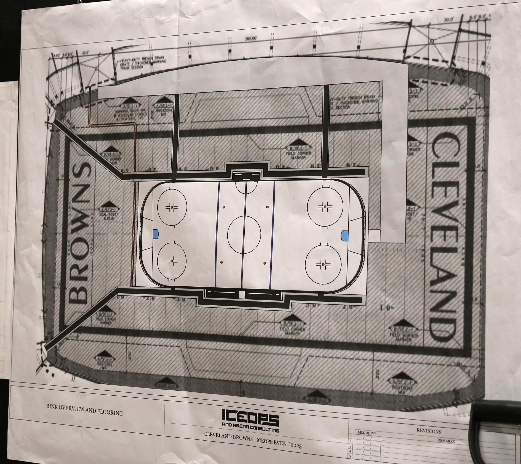 Ice rink being installed in FirstEnergy Stadium for upcoming events ...