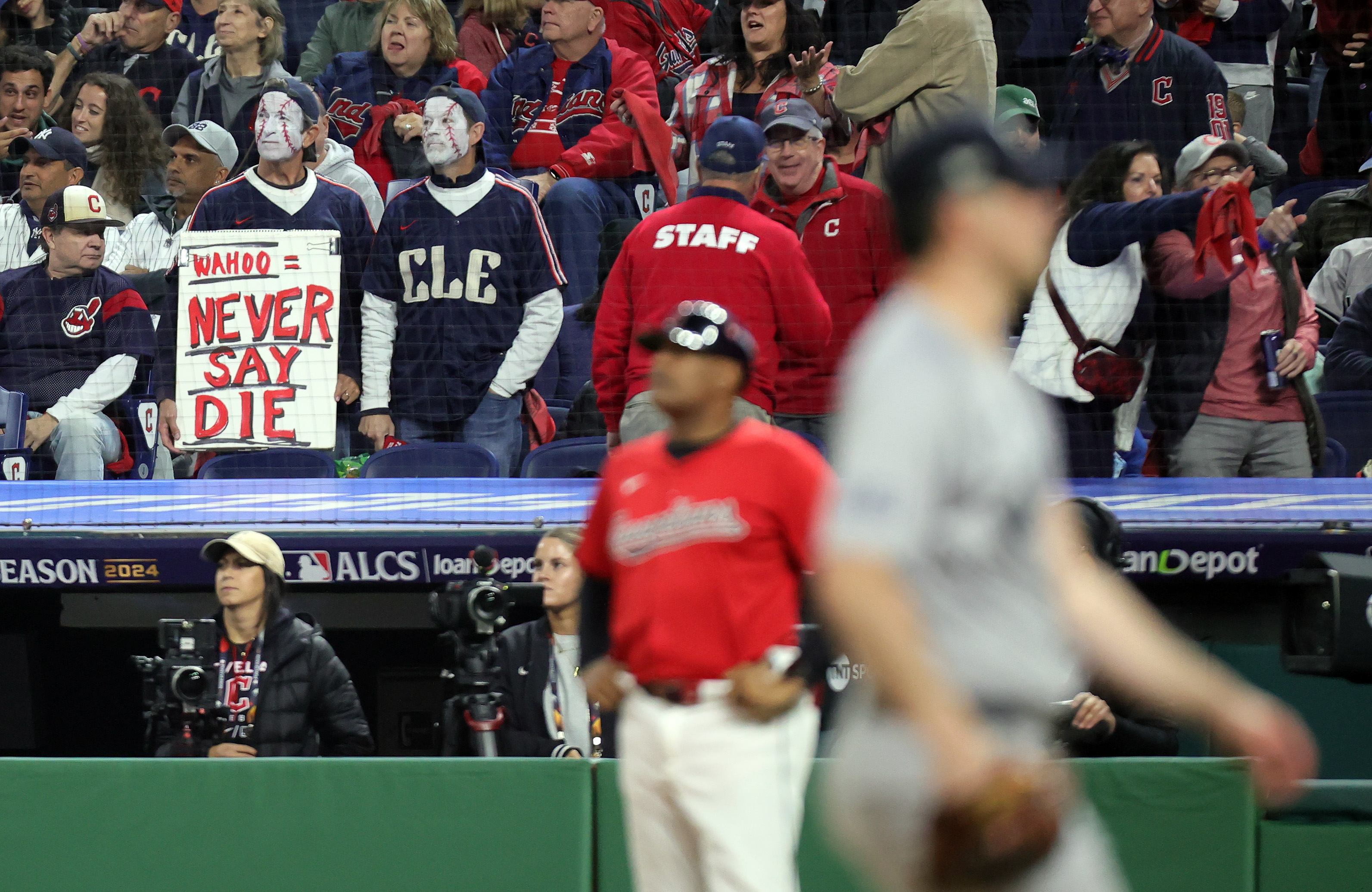 Cleveland Guardians vs. New York Yankees in game 5 of the ALCS, Ocotber ...