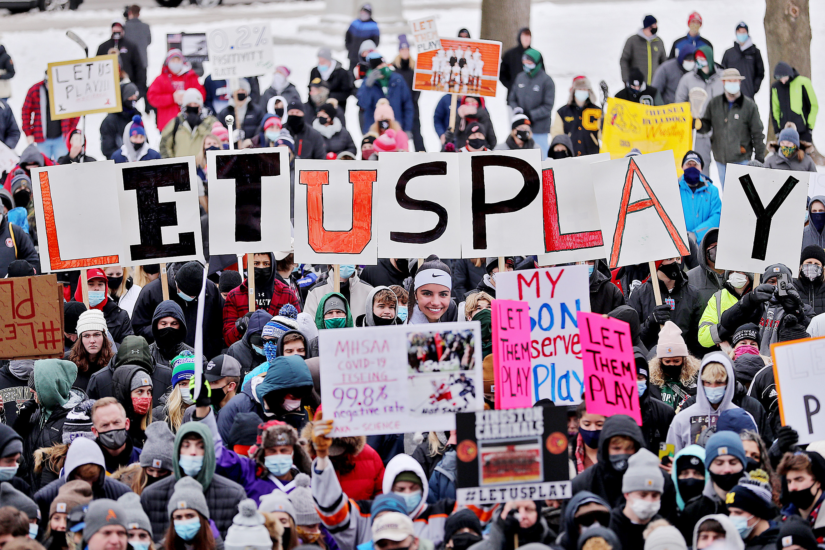 Let Them Play rally in Lansing – January 30, 2021 - mlive.com