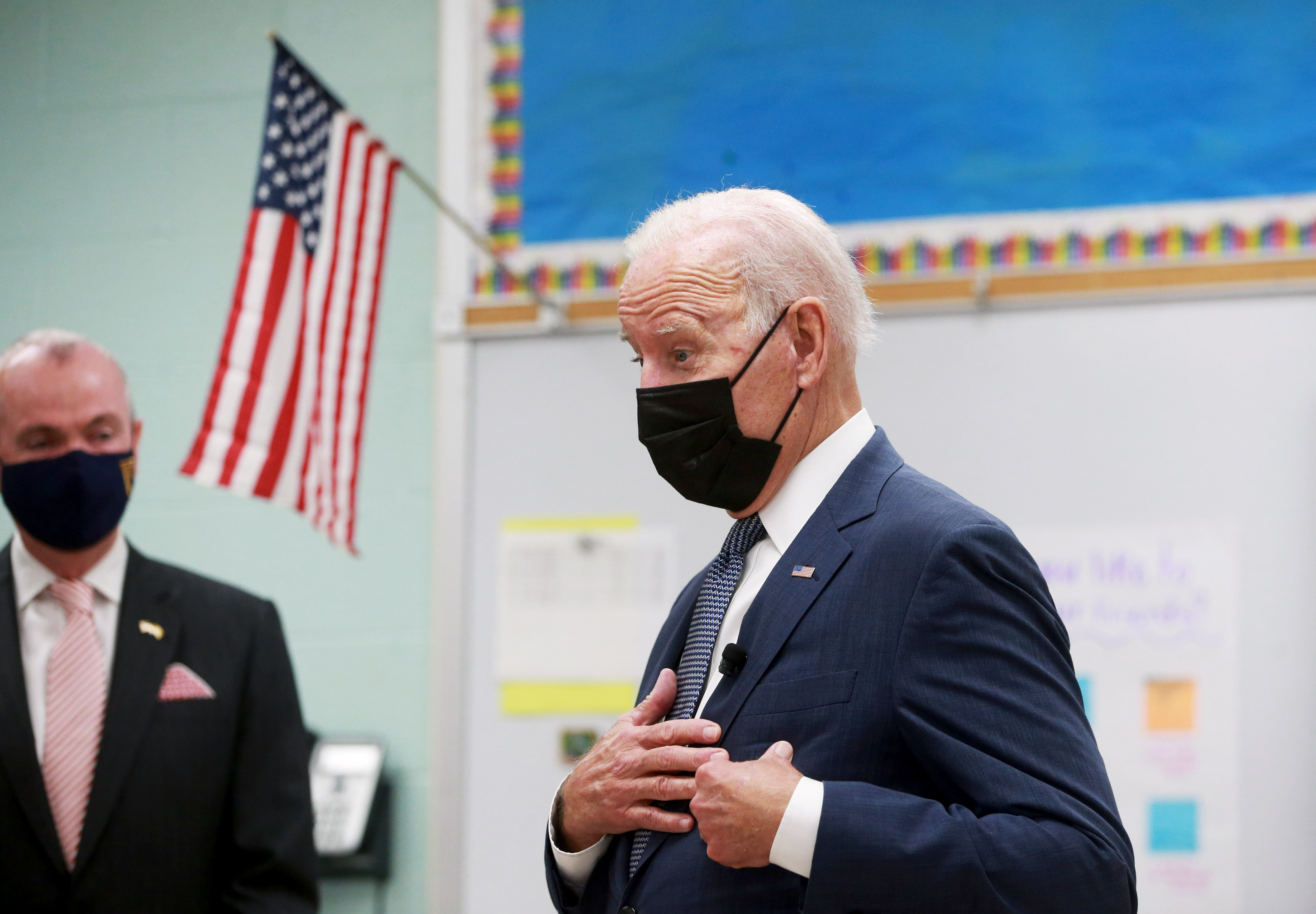 President Joe Biden visits elementary school - nj.com