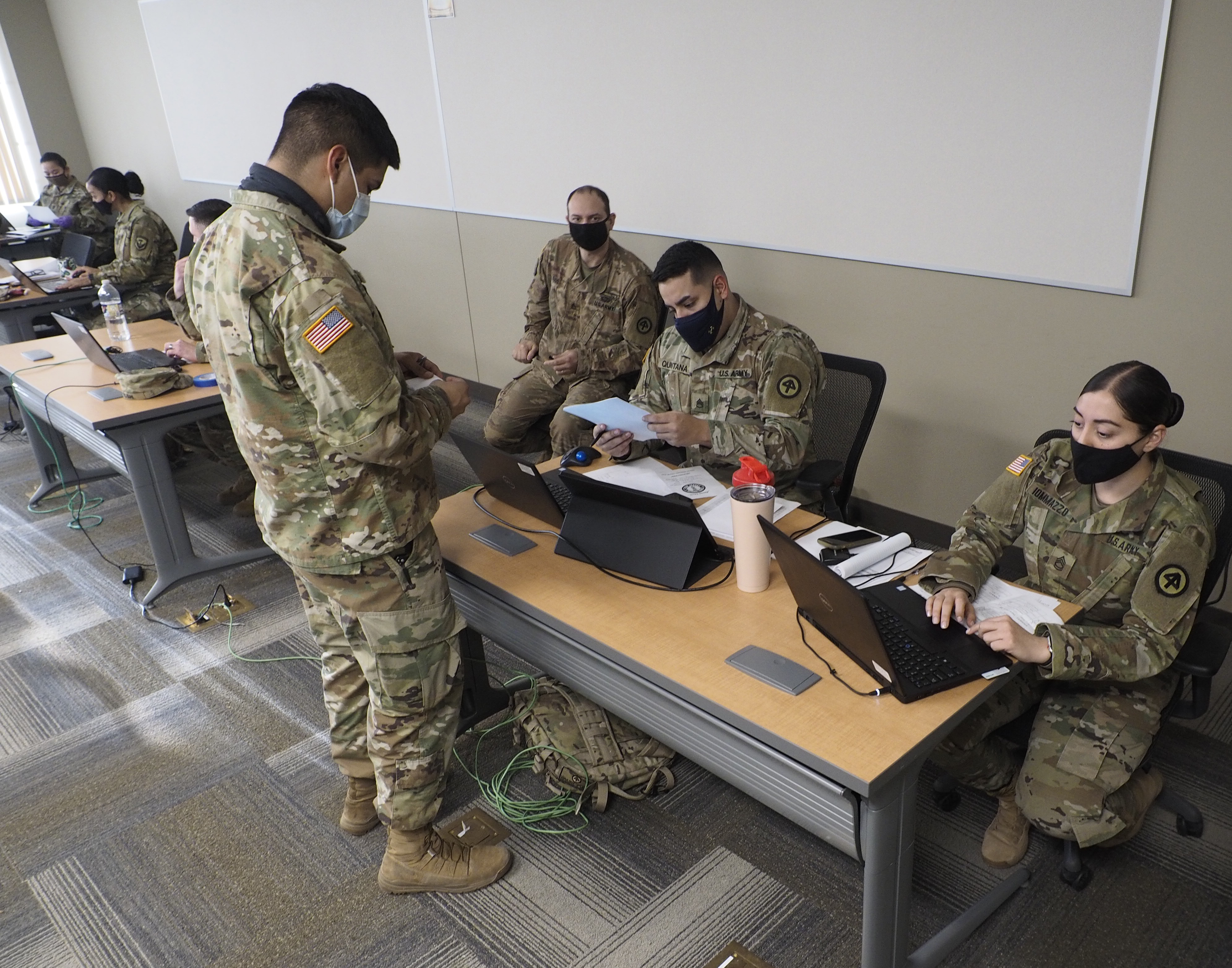 Members of the N.J. National Guard are inprocessed for deployment to ...