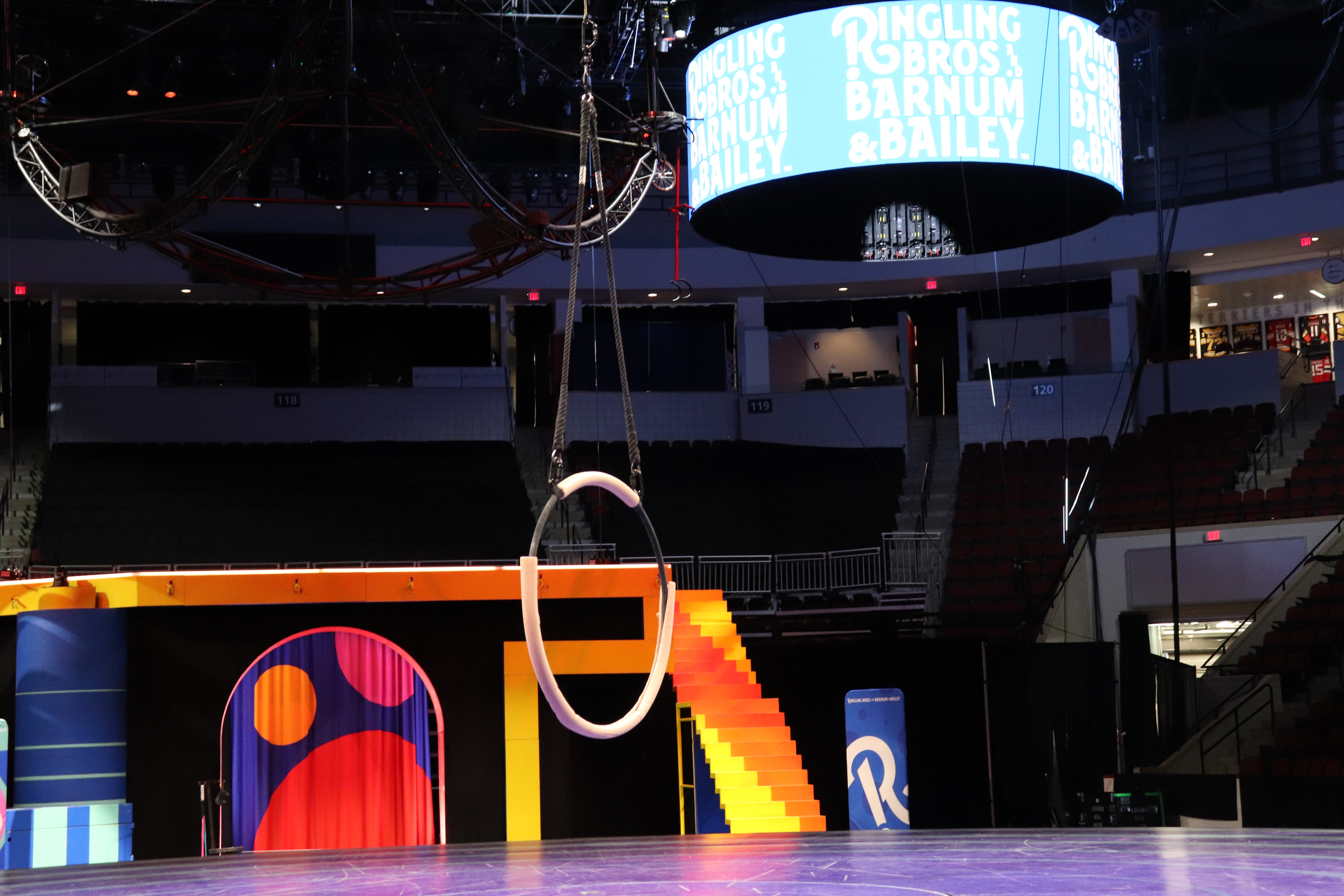 'The Greatest Show On Earth' circus performers and set at Boston's ...