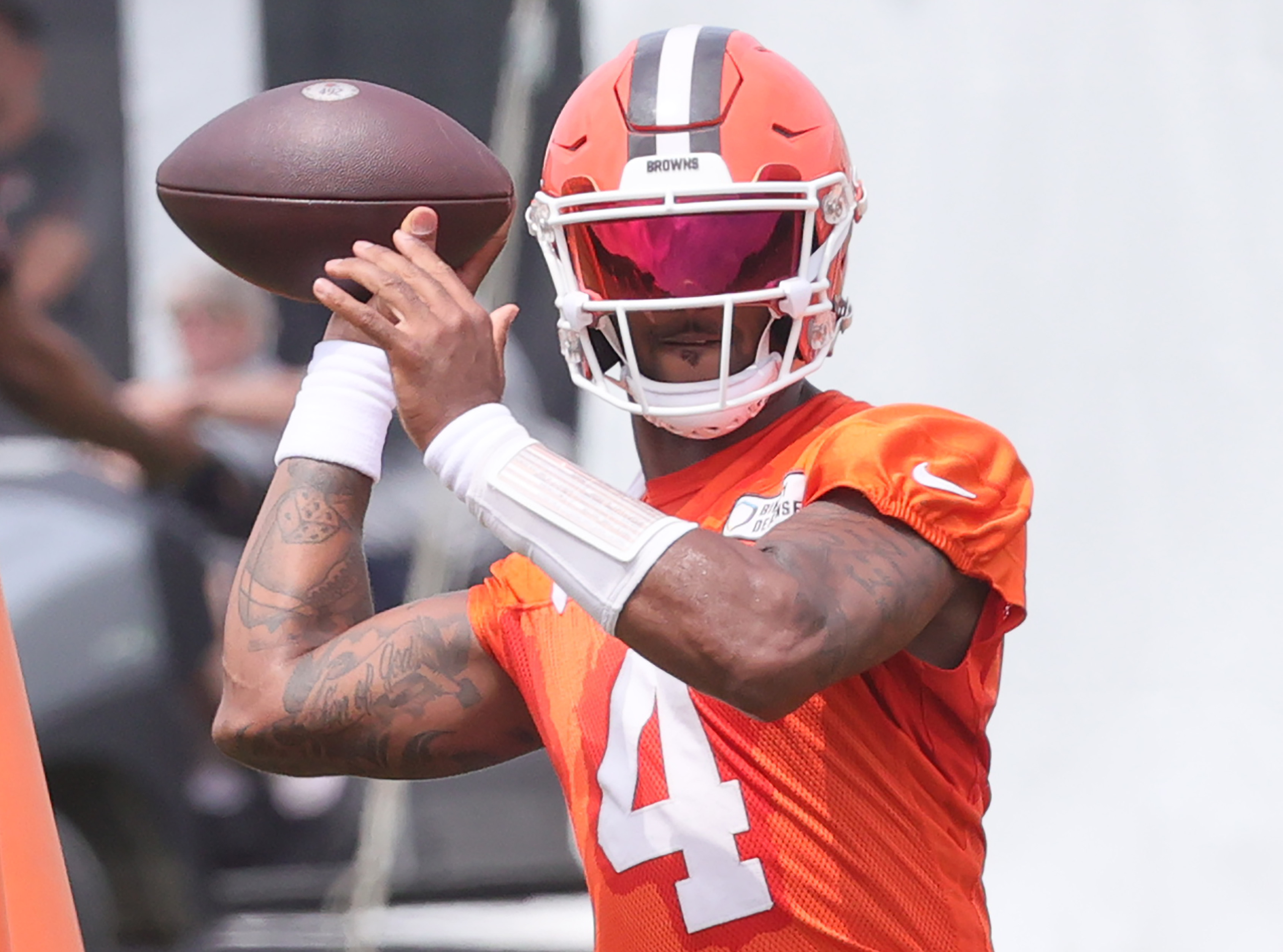 Cleveland Browns quarterback Deshaun Watson from 2024 training camp ...