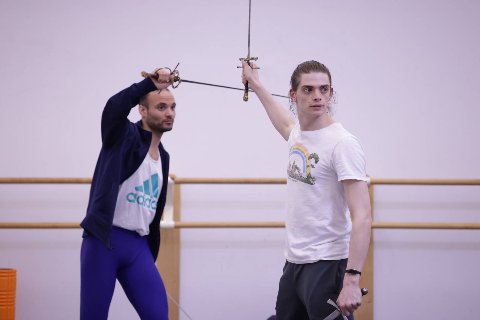 Cleveland Ballet sword-fighting training - cleveland.com