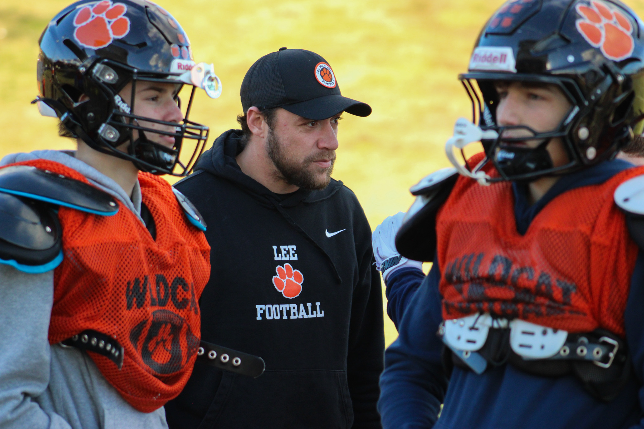 Tom Salinetti, Head Coach of the Lee High School football team ...