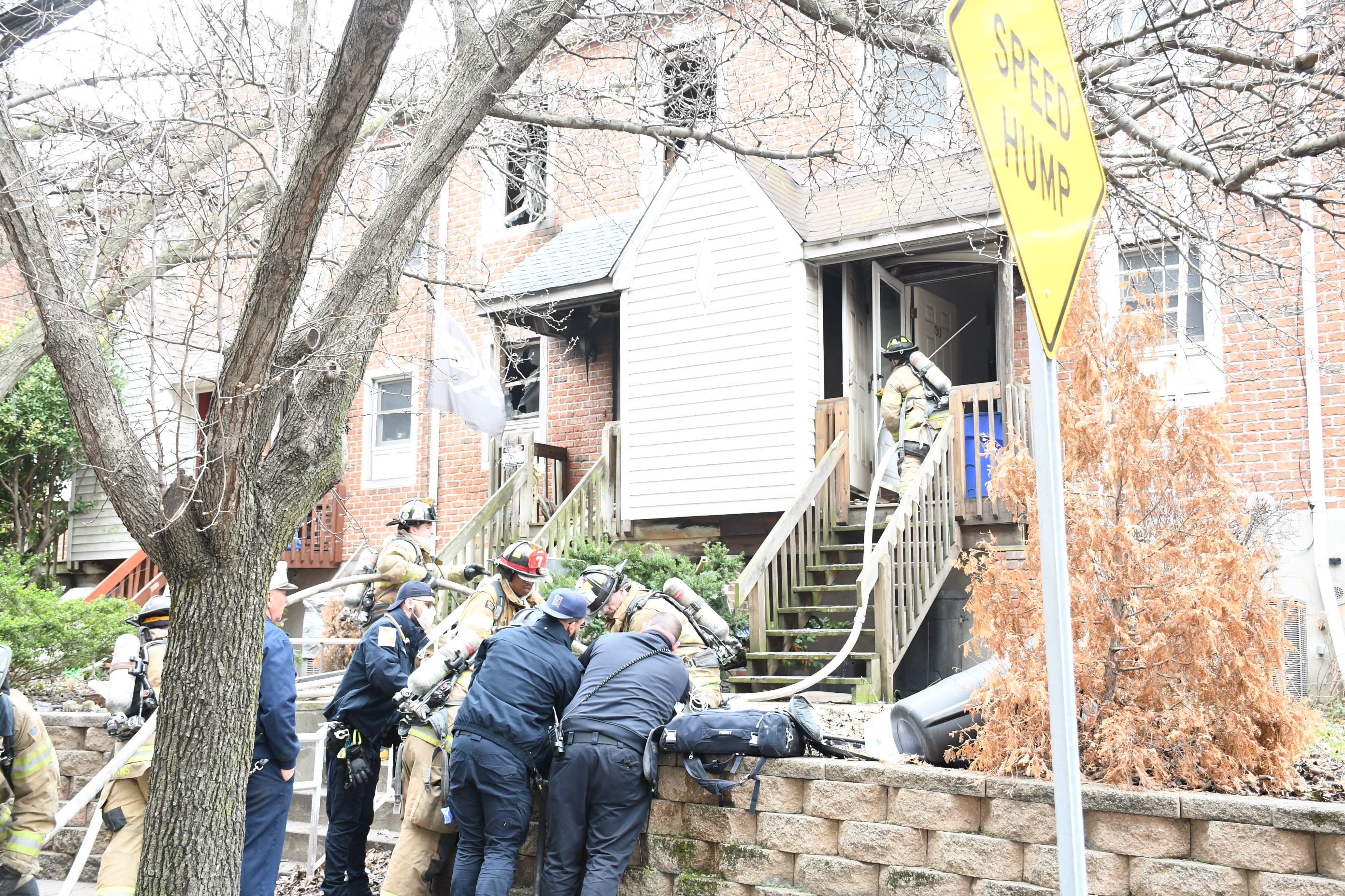 Jersey City firefighters battle blaze at 309 10th St., Jersey City, Feb ...