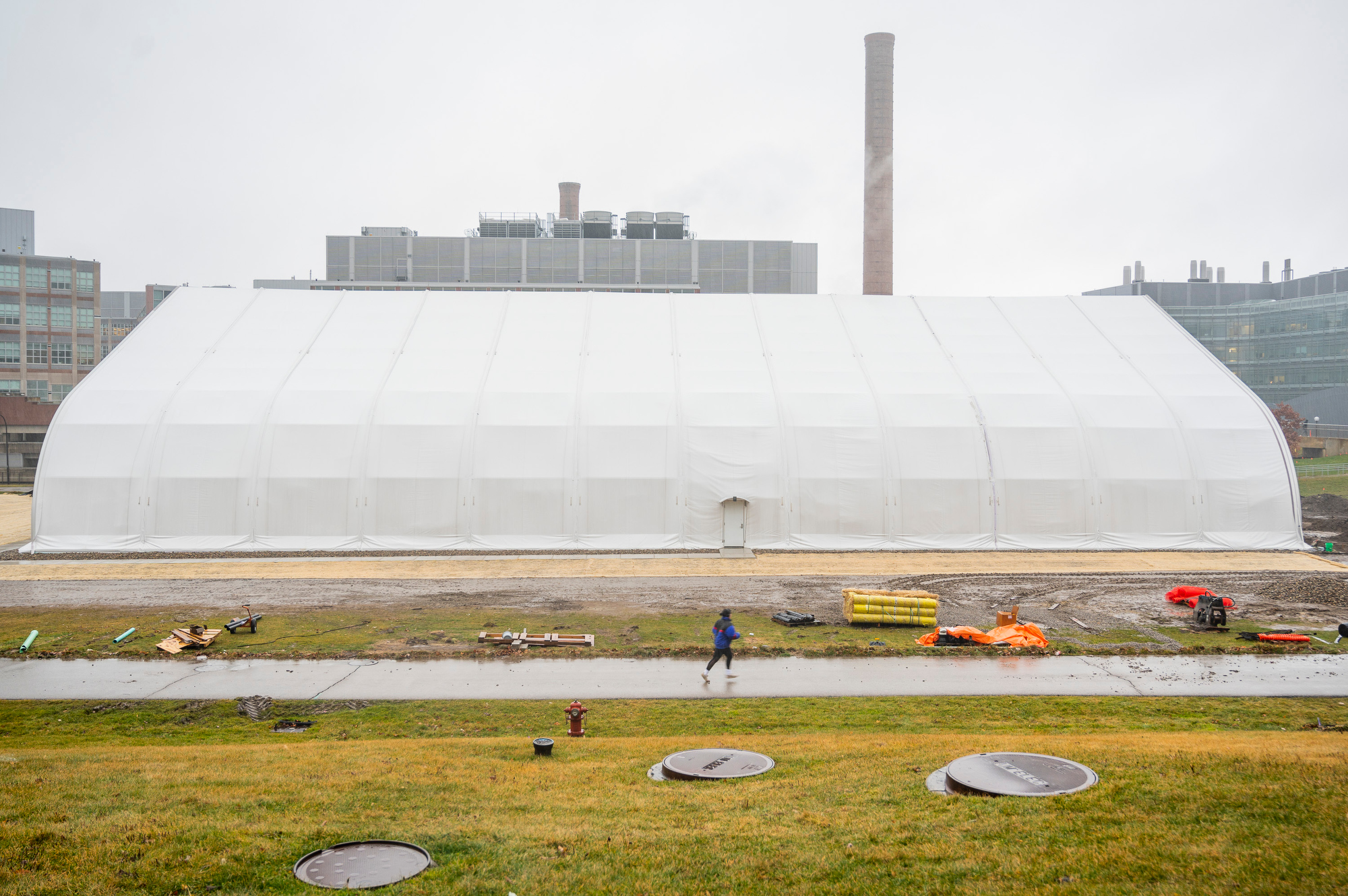 University of Michigan's Temporary Recreation Facility at Palmer Field ...