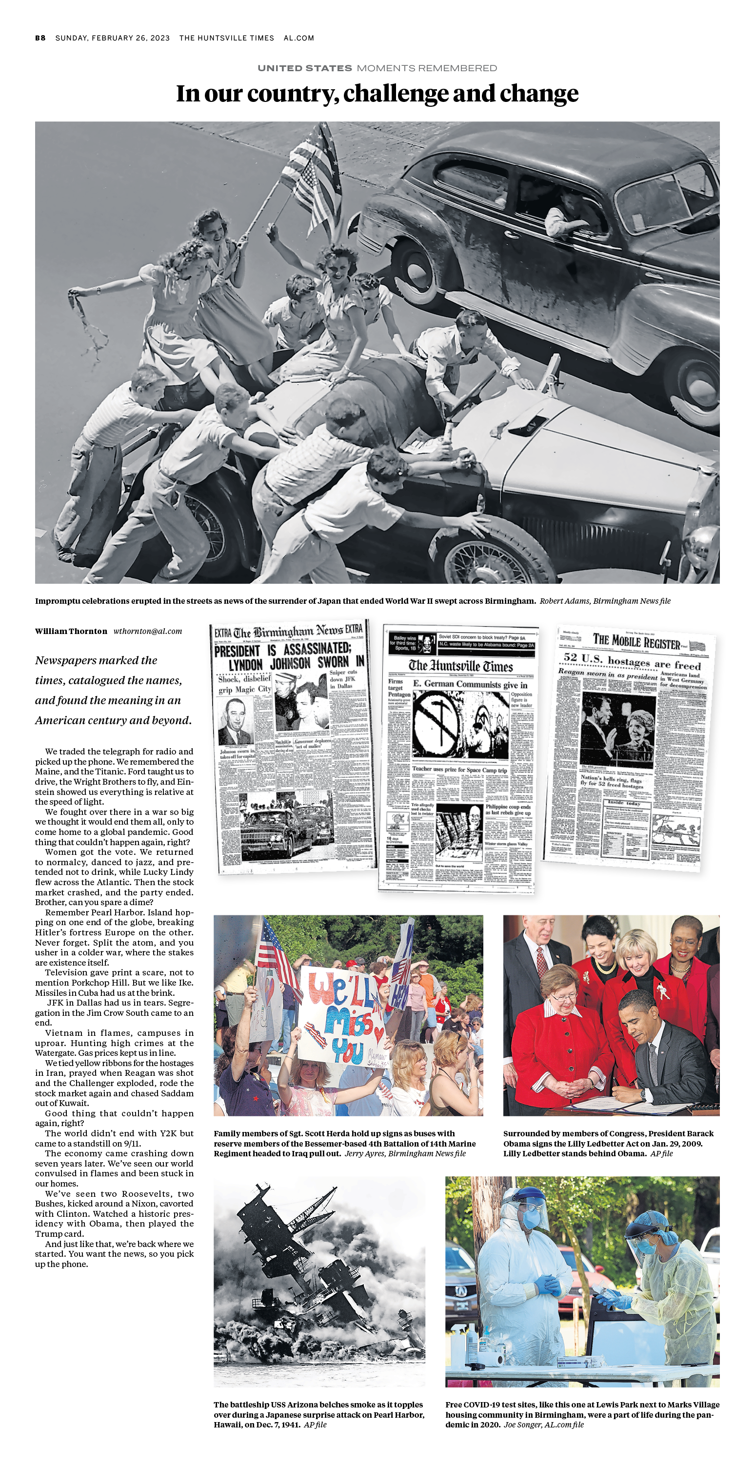 Final editions of The Birmingham News, The Huntsville Times and Press ...